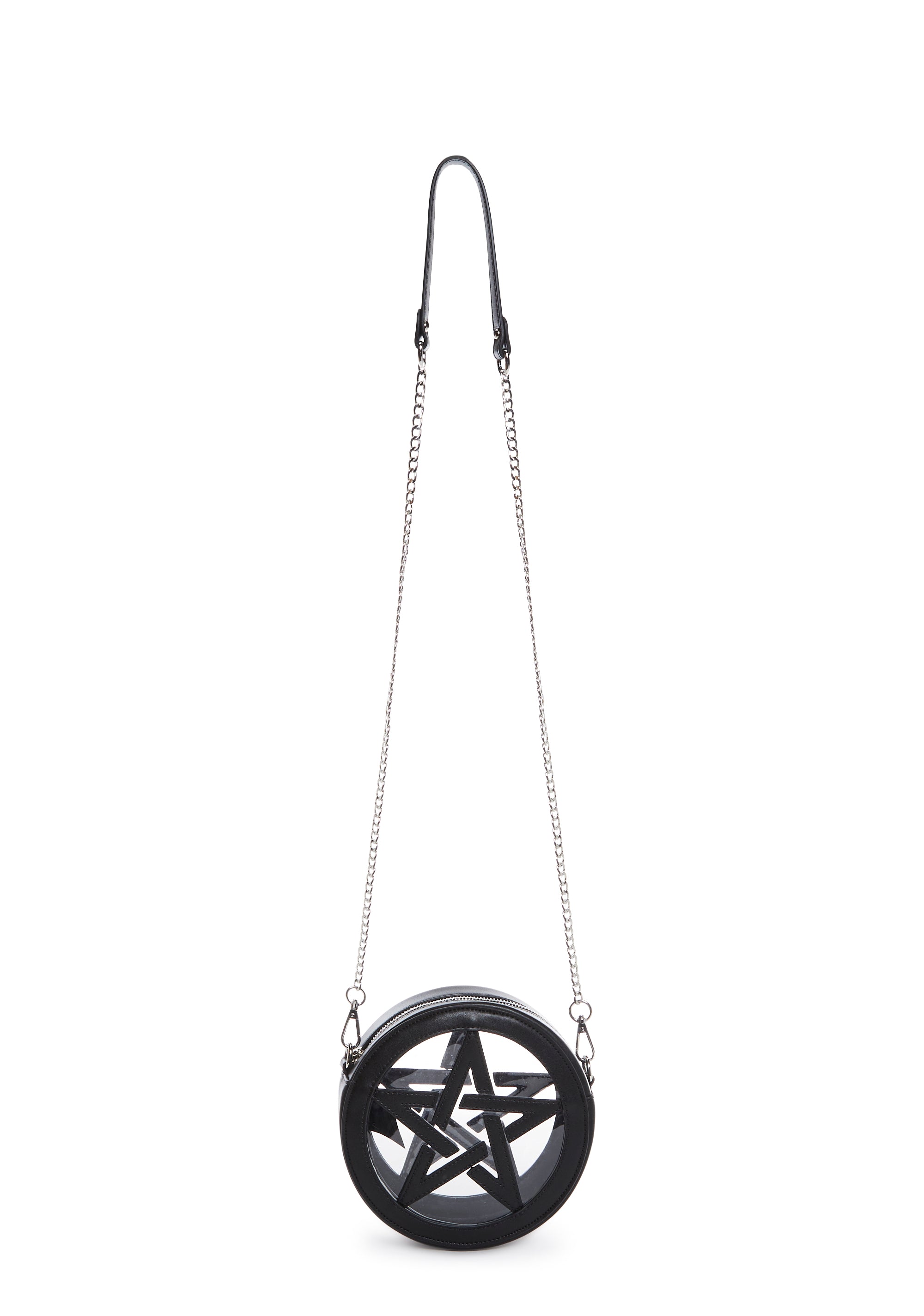 Widow Vegan Leather Pentagram Crossbody Bag - Black – Dolls Kill