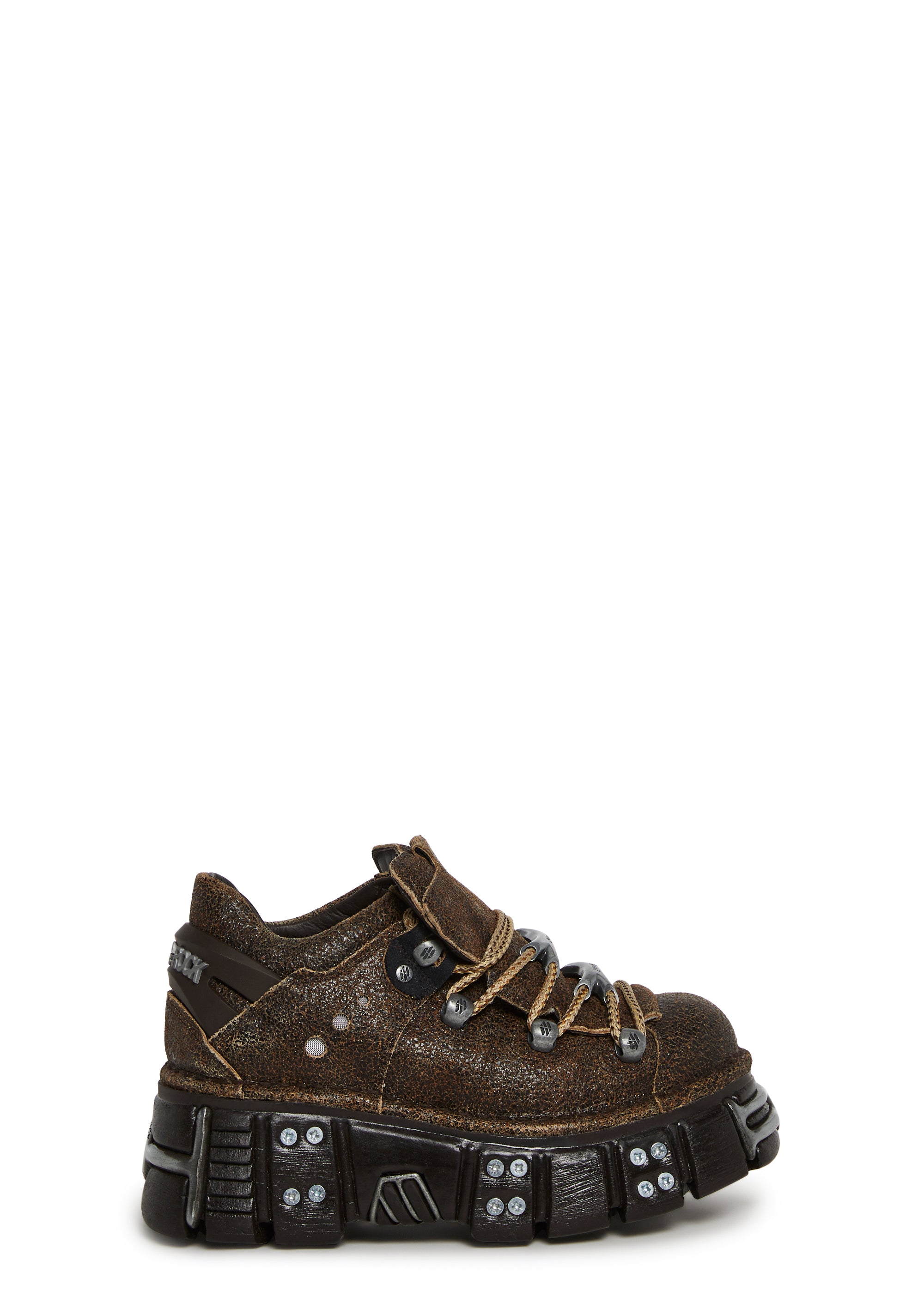New Rock M-120N-C83 Chunky Oxford Shoes - Brown – Dolls Kill