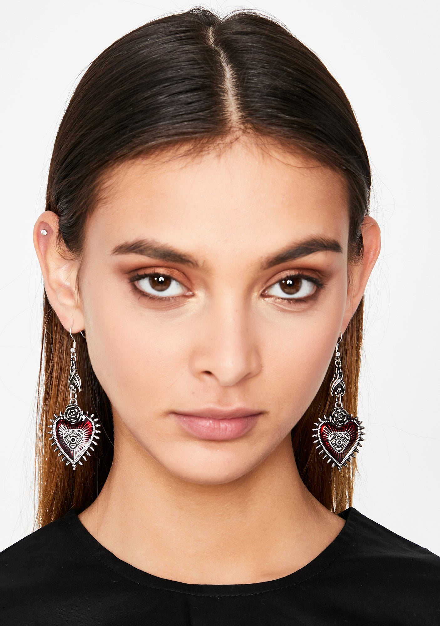 Evil Love Drop Earrings – Dolls Kill