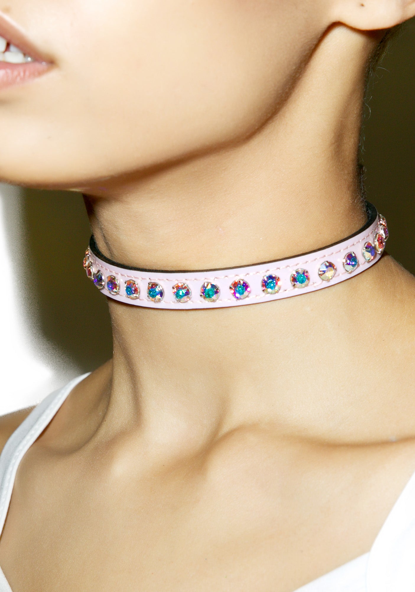Blush Aurora Borealis Choker – Dolls Kill