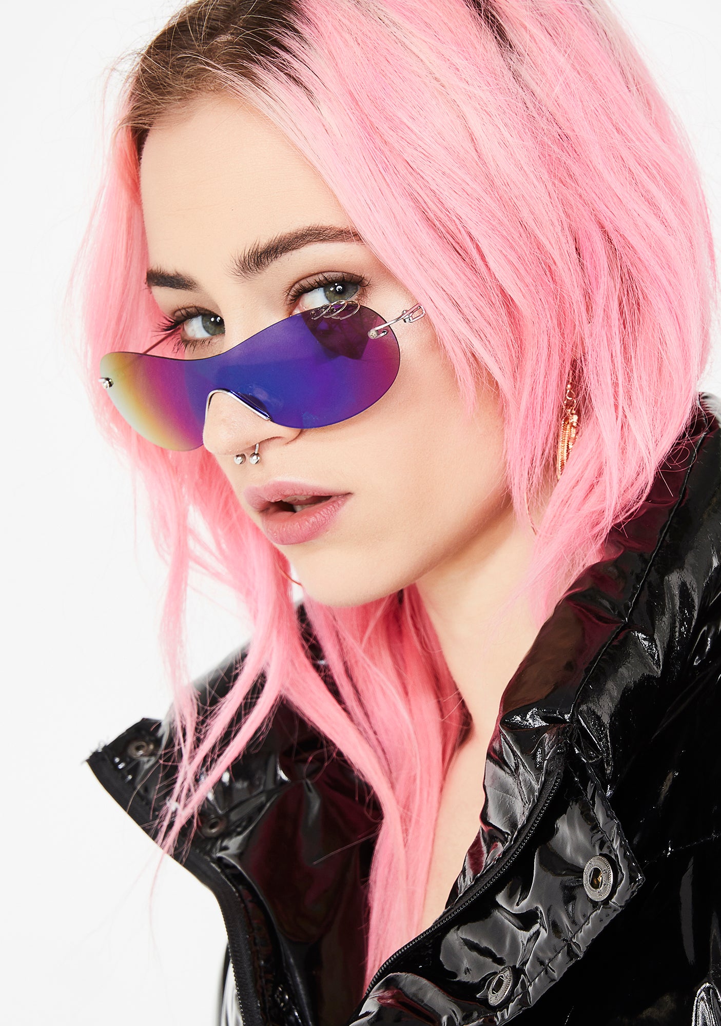 Backin' It Up Shield Sunglasses – Dolls Kill