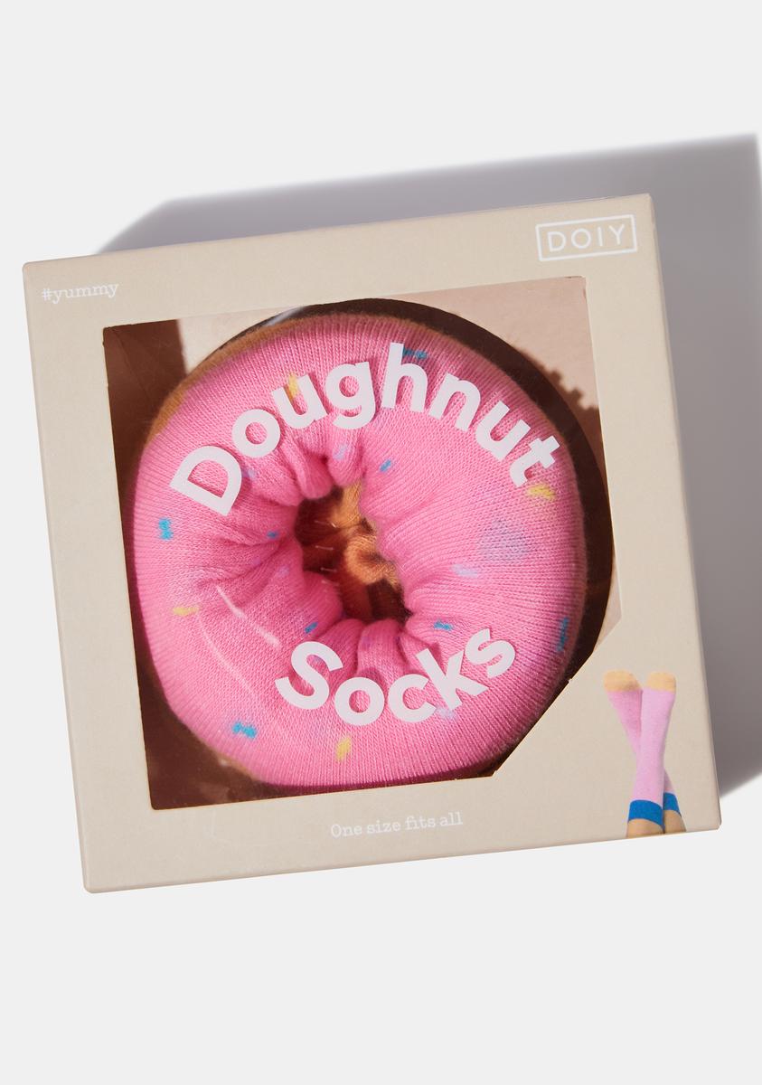 Sprinkle Donut Crew Socks - Pink – Dolls Kill