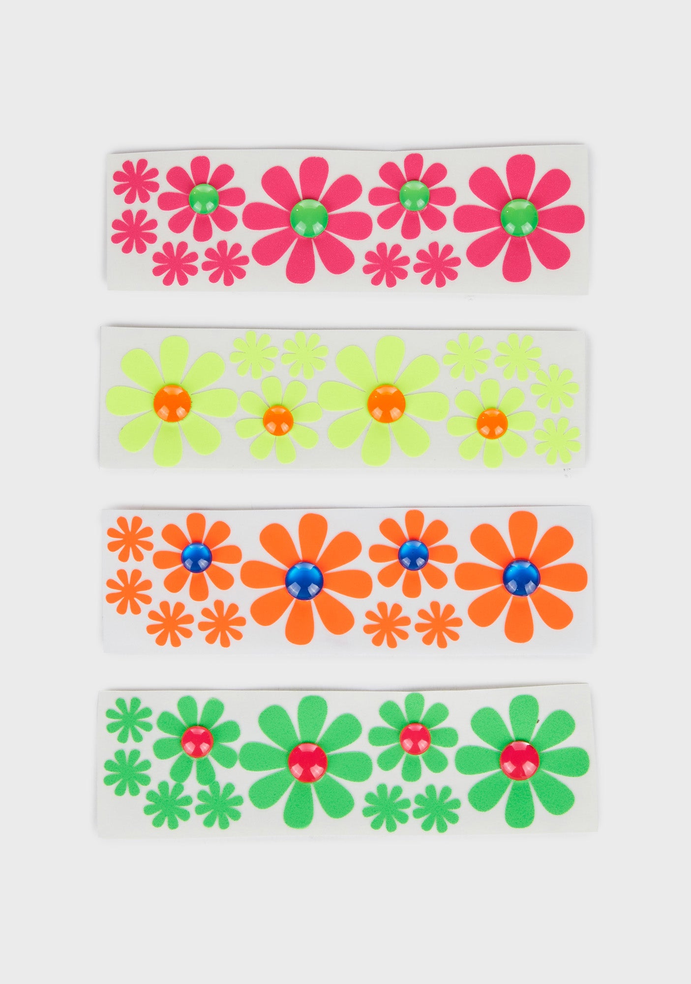 Sasswear Glow In The Dark Daisy Face Stickers - Multi – Dolls Kill