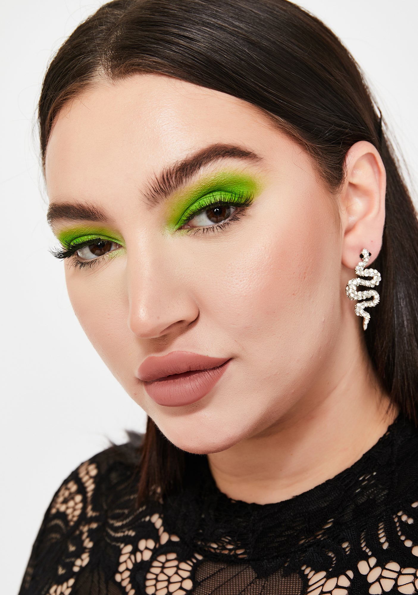 Rhinestone Snake Earrings – Dolls Kill