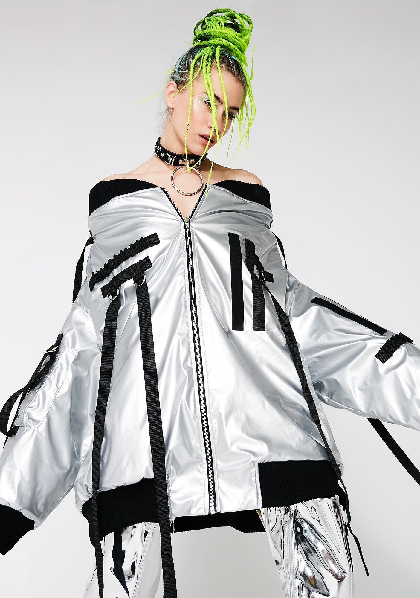 Oversized Drop Shoulder Jacket – Dolls Kill