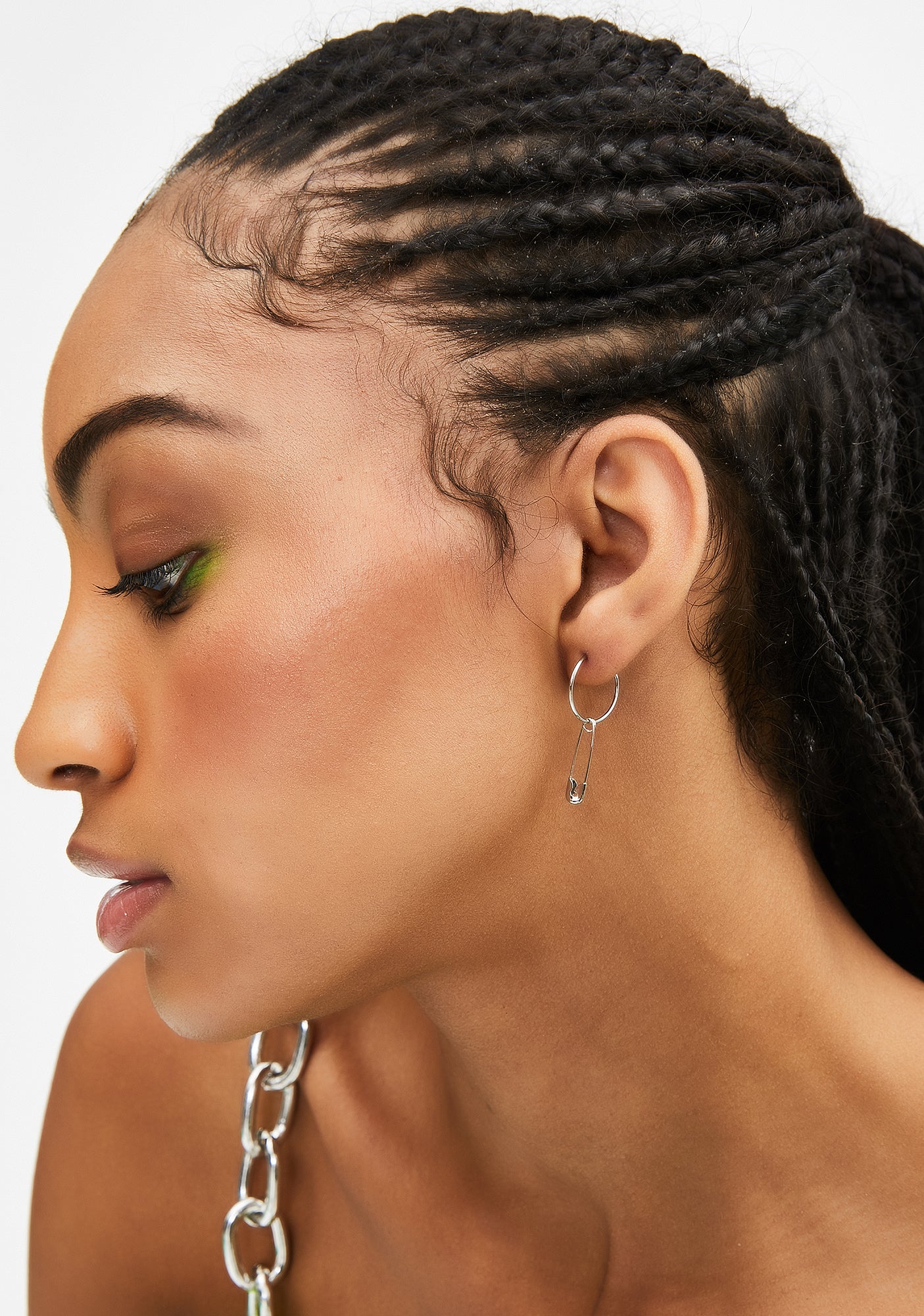 Silver Metallic Mini Hoop Earrings Set – Dolls Kill