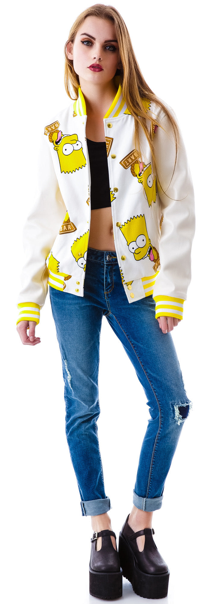 Bart Face Jacket – Dolls Kill