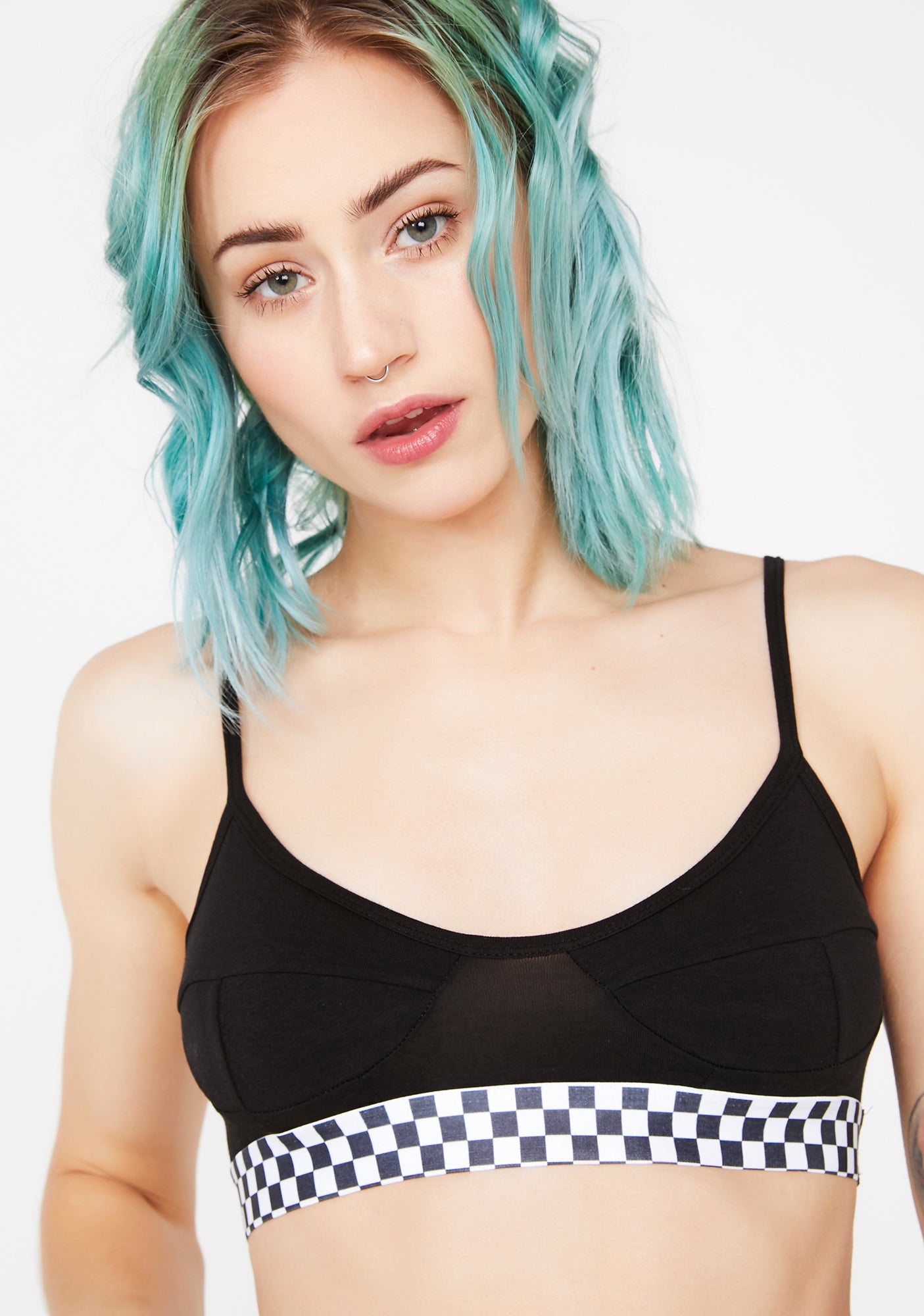 The Checkered Bralette – Dolls Kill