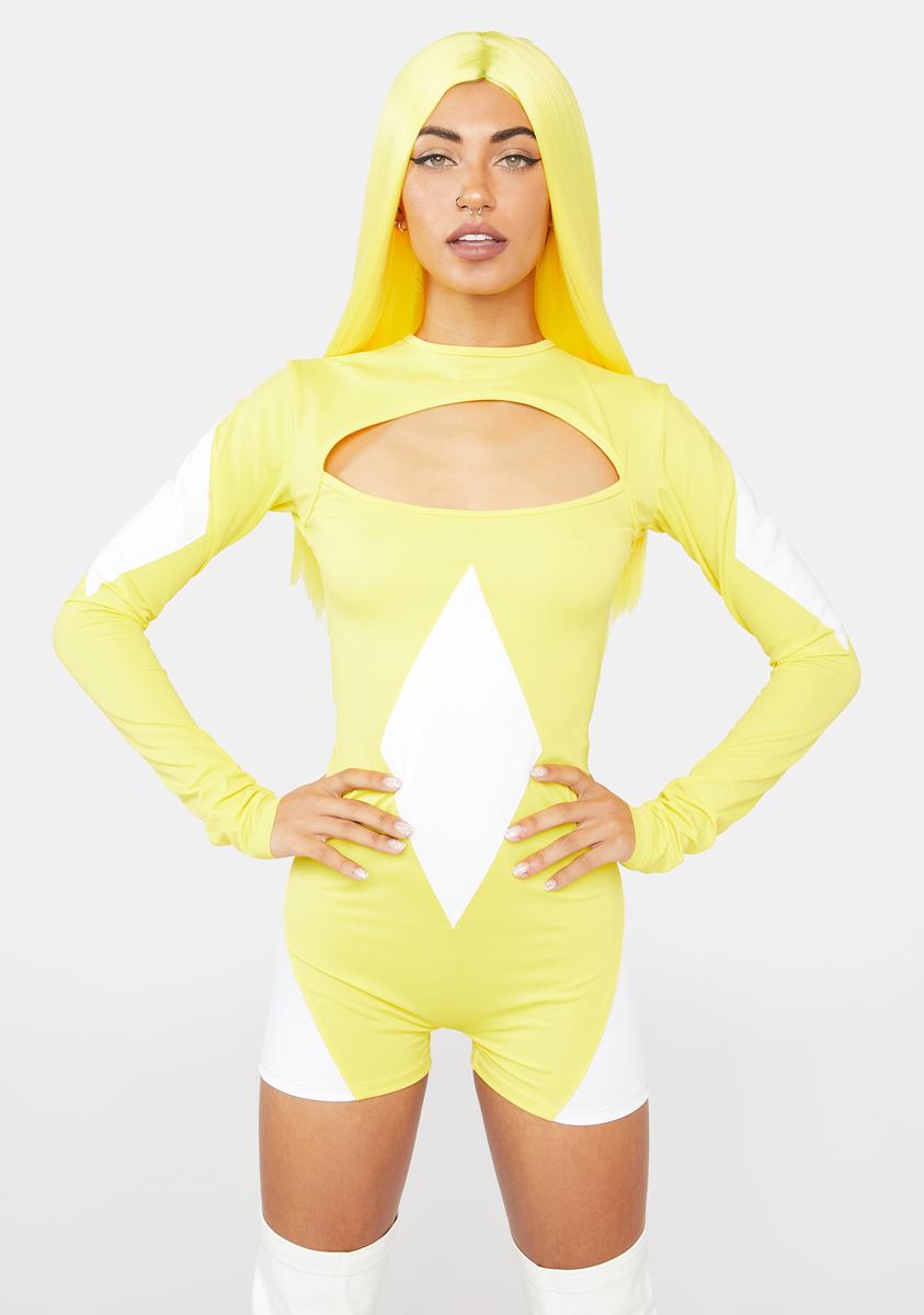 Yellow Power Ranger Costume Women