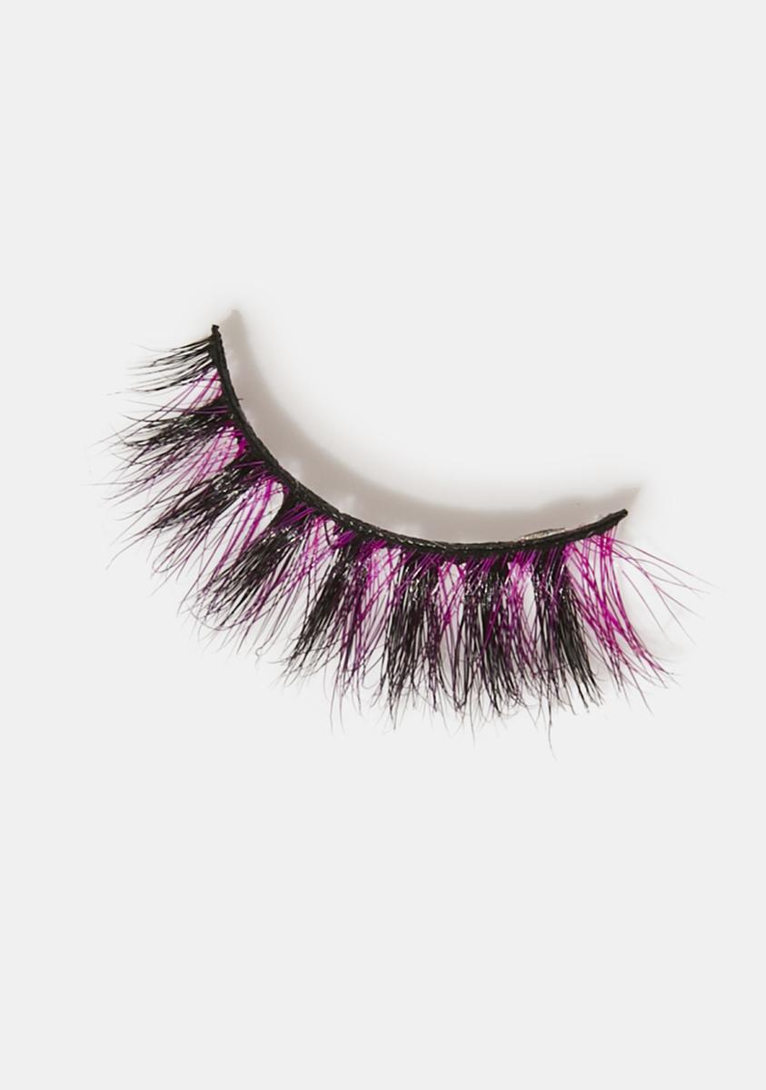 Spoiled Lips Cosmetics False Lashes - Black/Pink – Dolls Kill