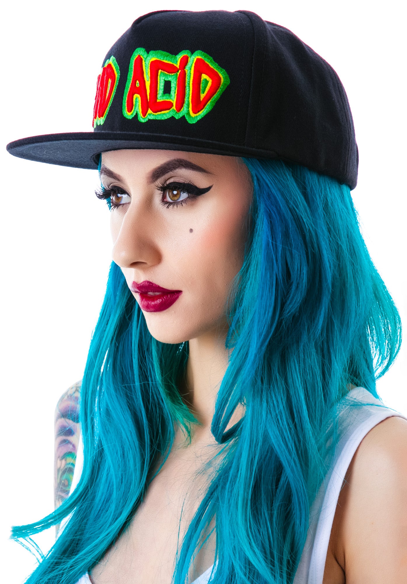Bad Acid Snapback Cap – Dolls Kill