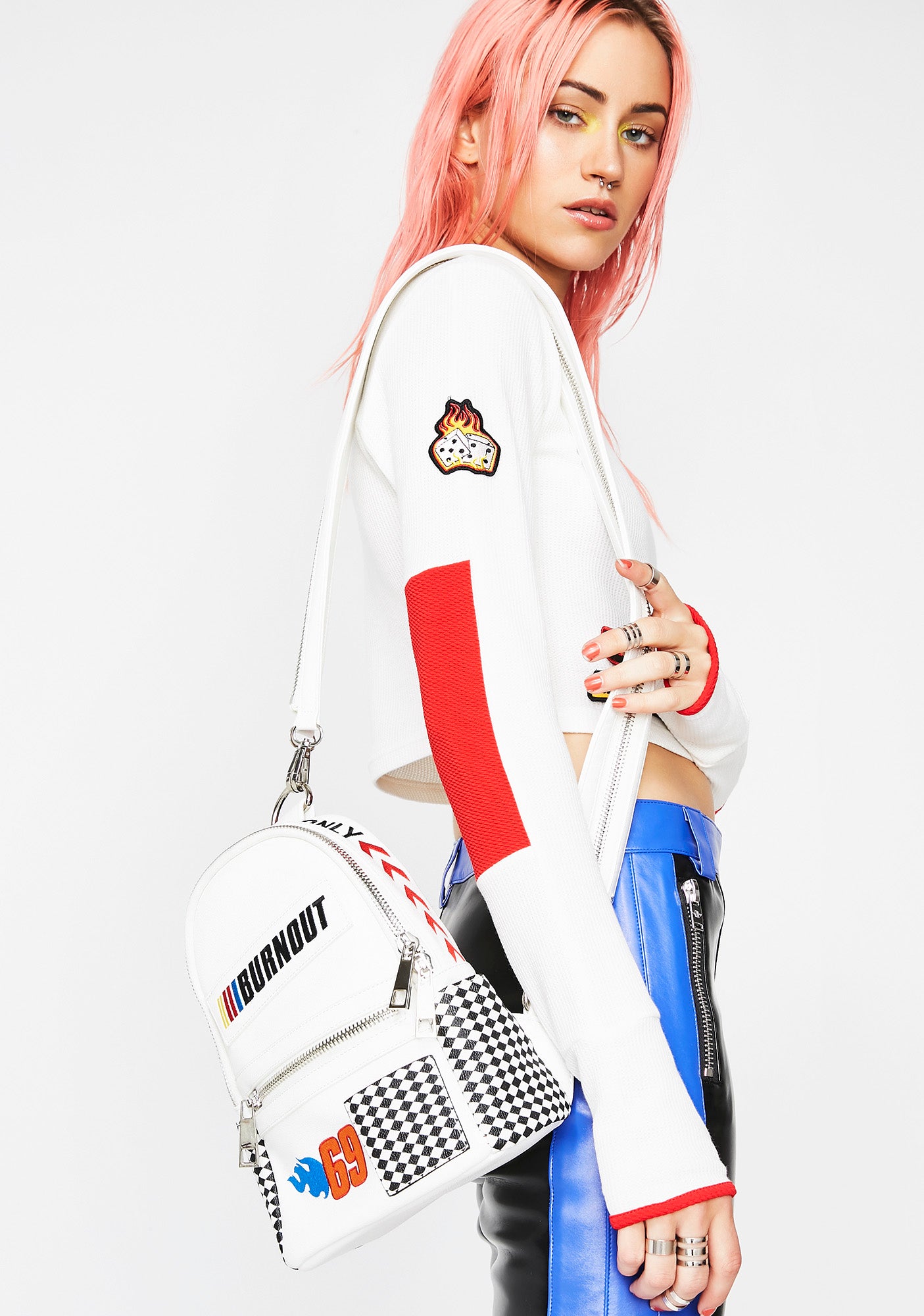 Burnout Patch Backpack – Dolls Kill