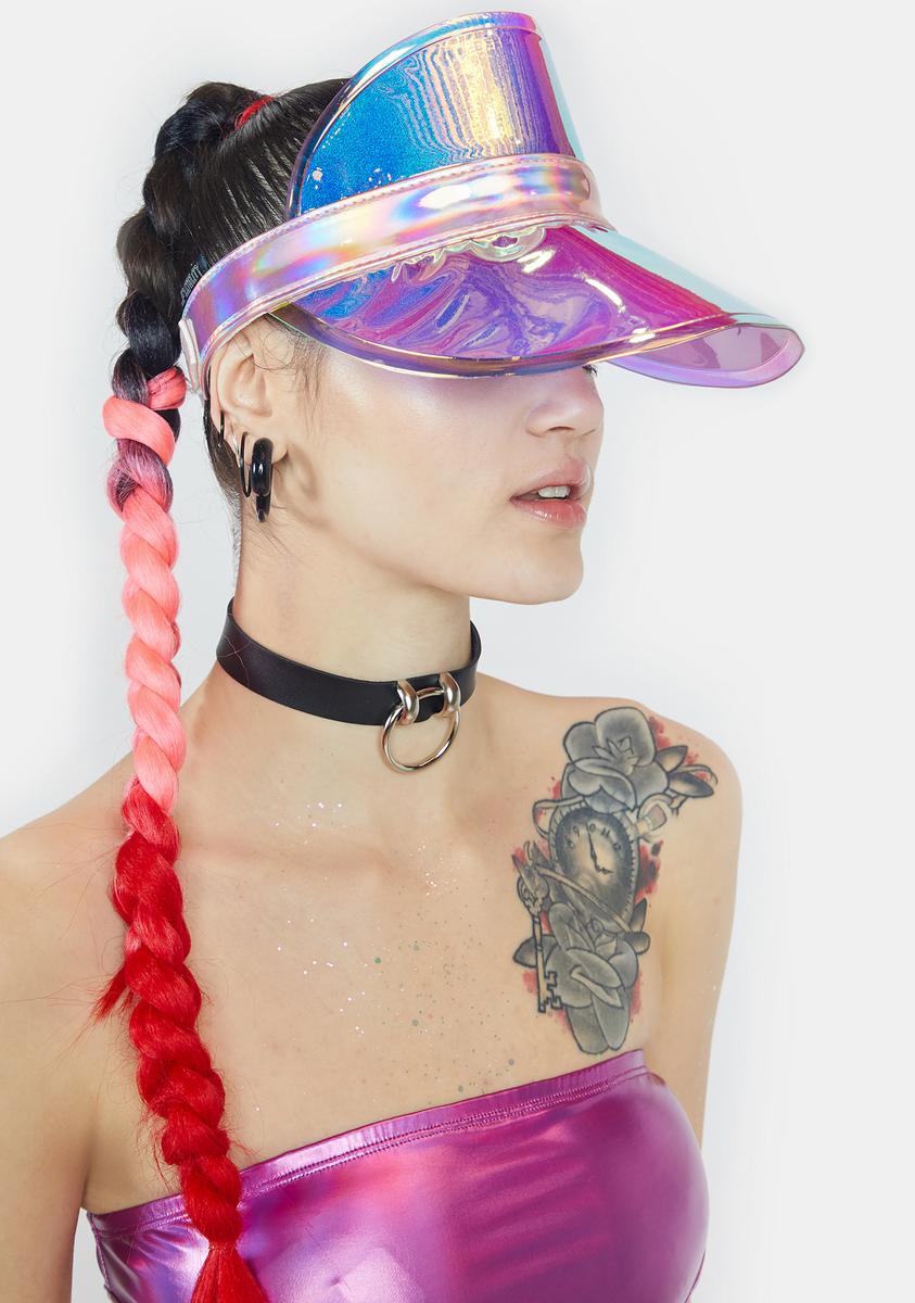 Fydelity Iridescent Visor - Multi – Dolls Kill