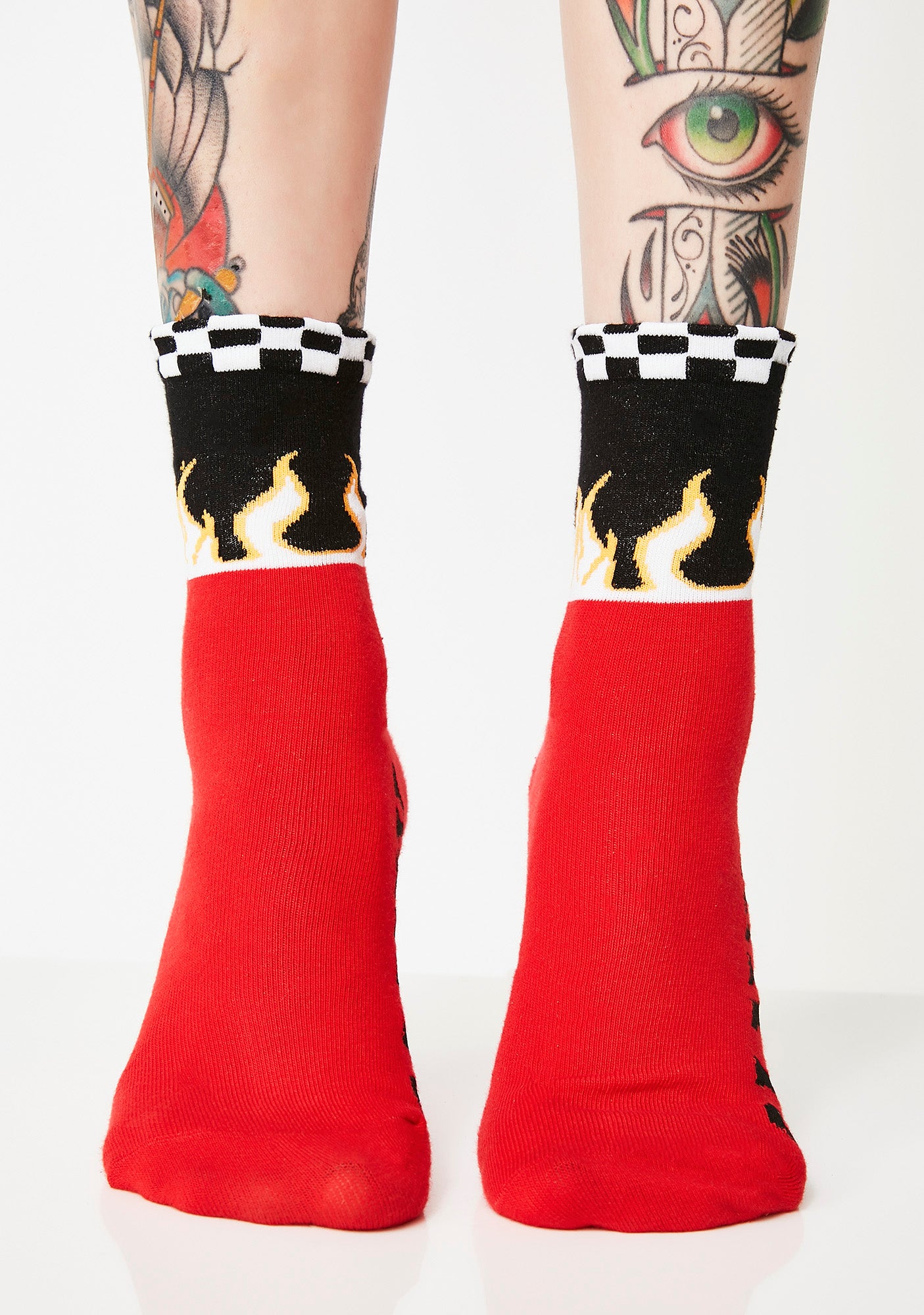 To My Fans Flame Socks – Dolls Kill