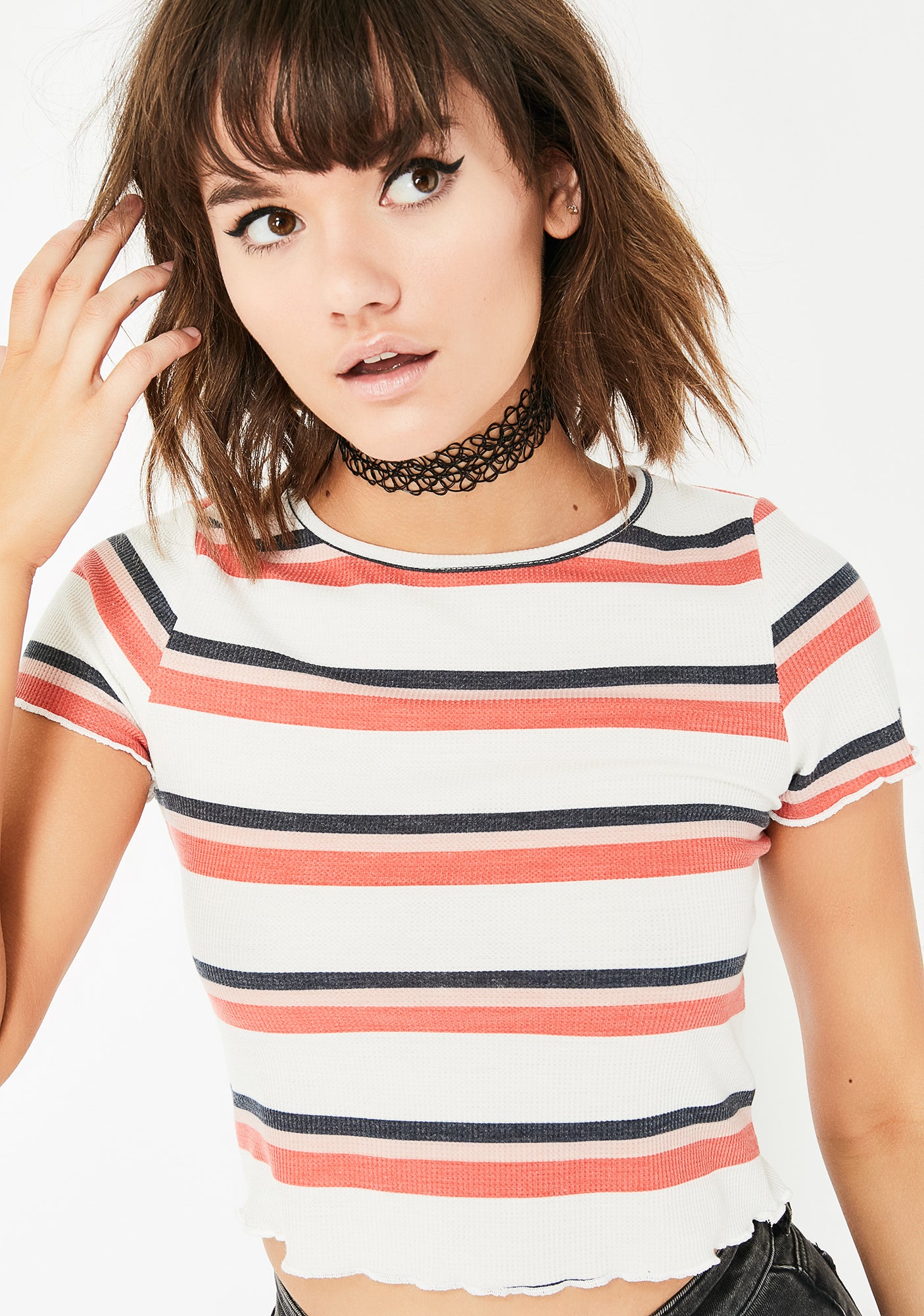 Bold Stripe Crop Top – Dolls Kill