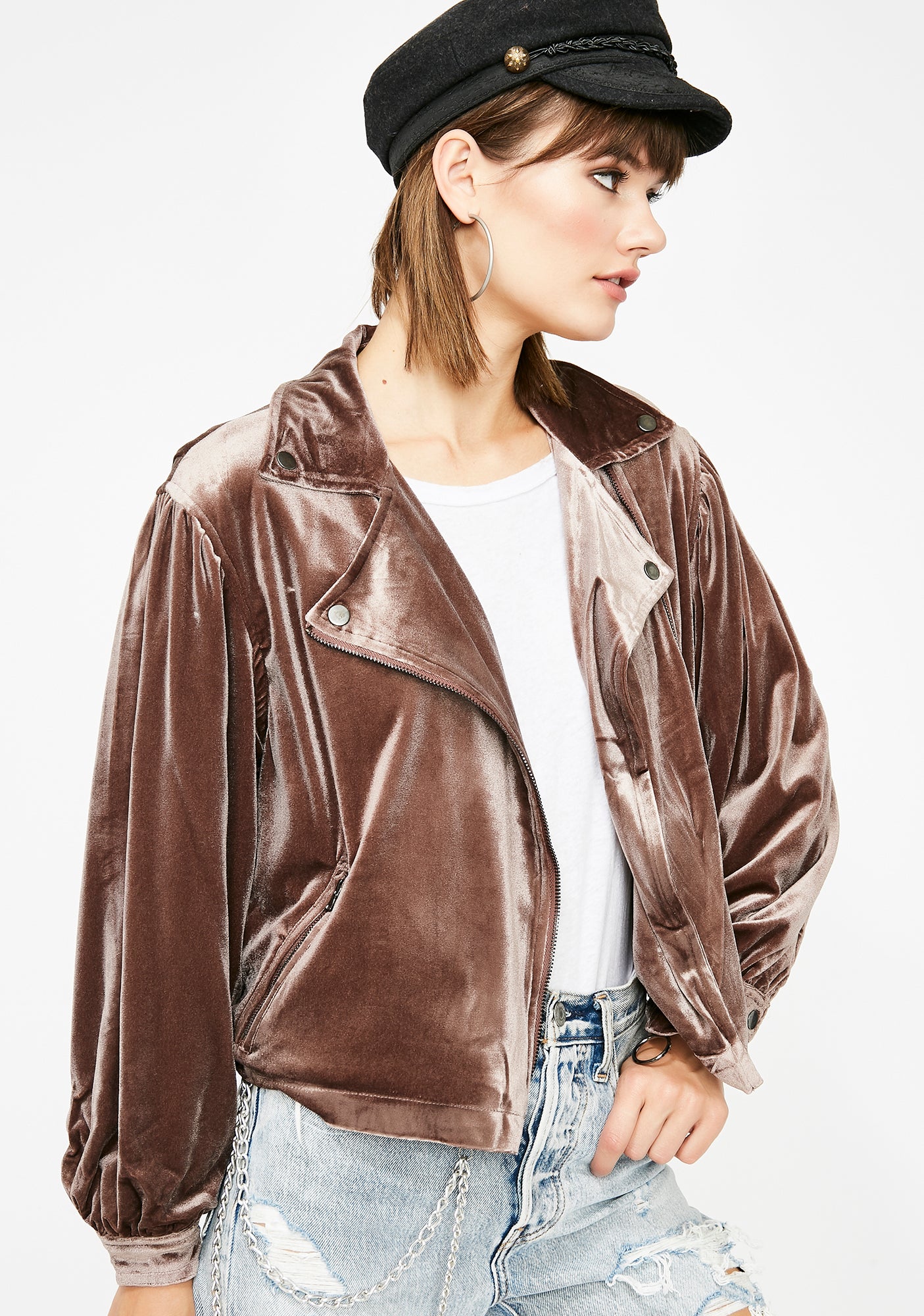 Velvet Moto Jacket – Dolls Kill