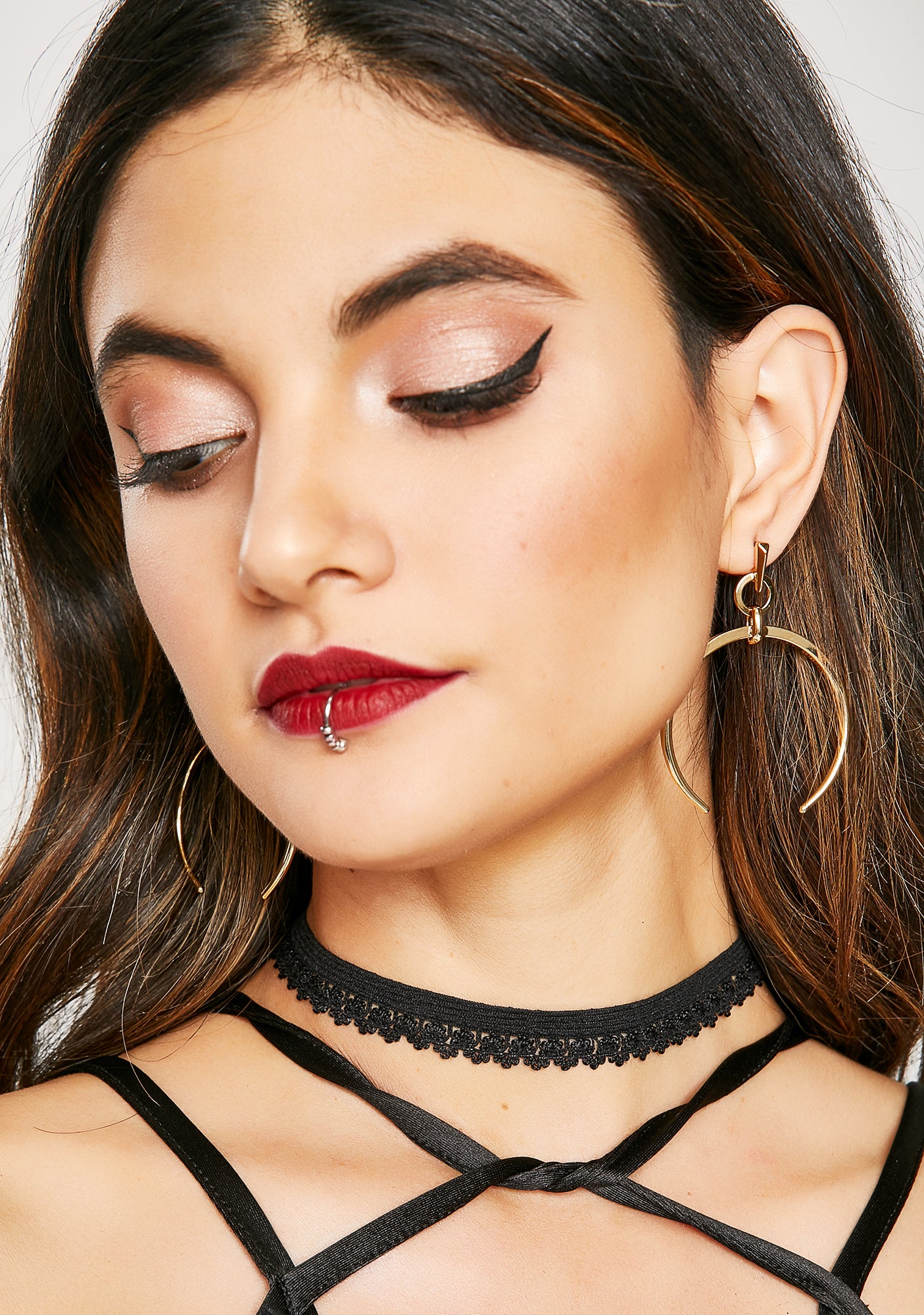 Crescent Moon Earrings – Dolls Kill