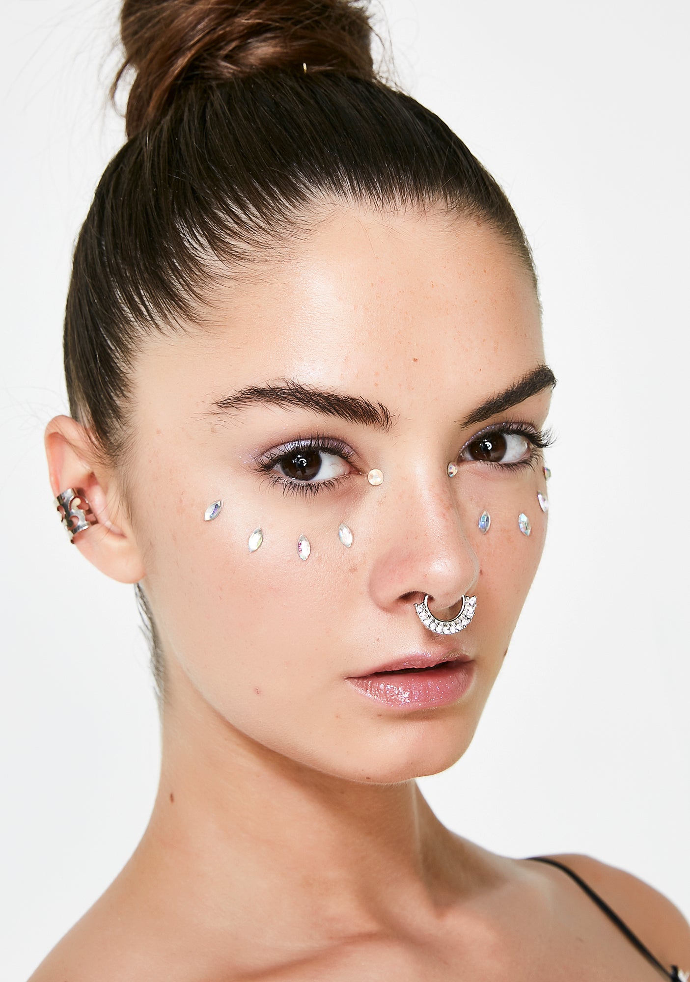 Stoned Rhinestone Septum Ring – Dolls Kill