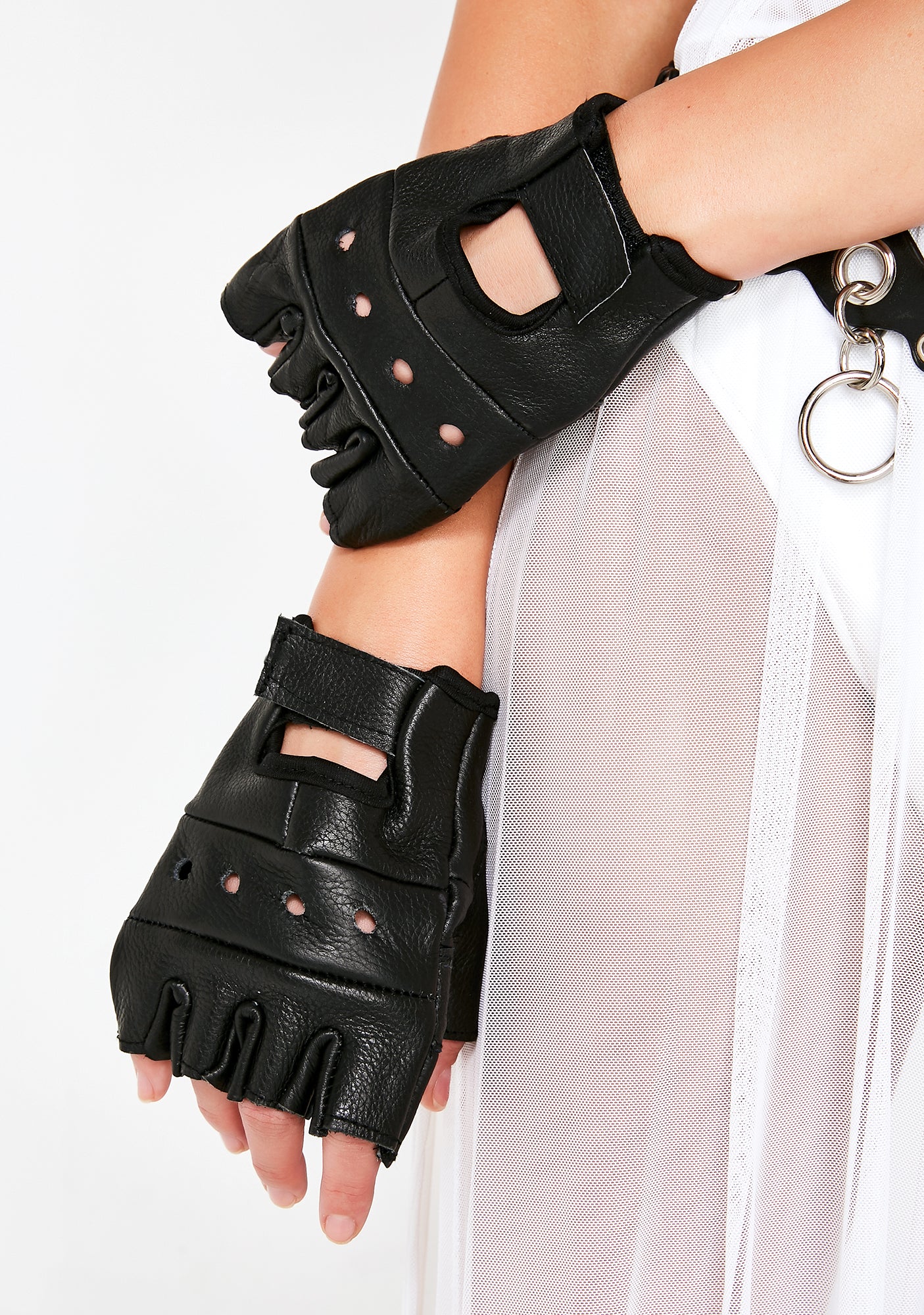 Vegan Leather Biker Gloves – Dolls Kill