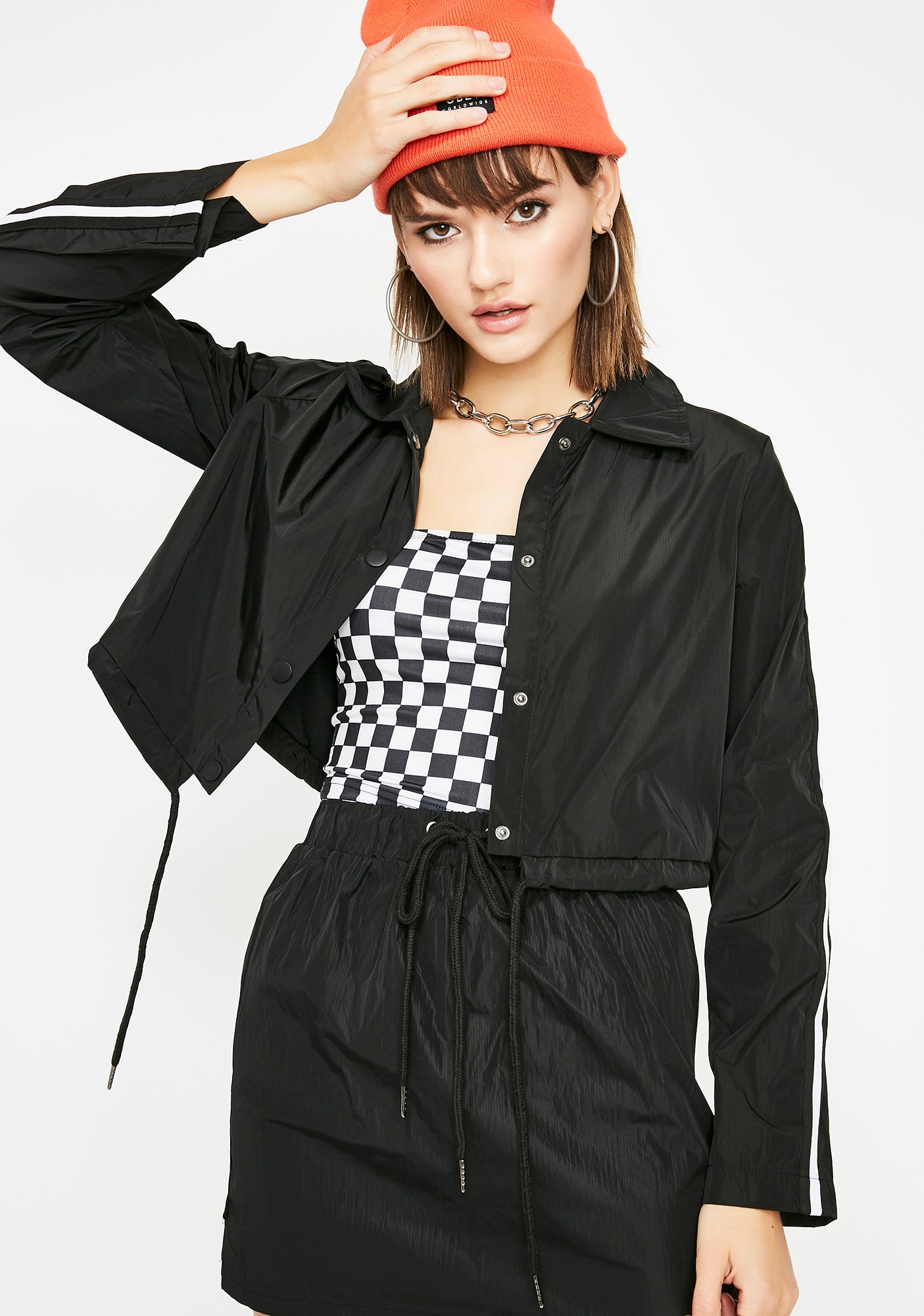 Outta Control Cropped Jacket – Dolls Kill