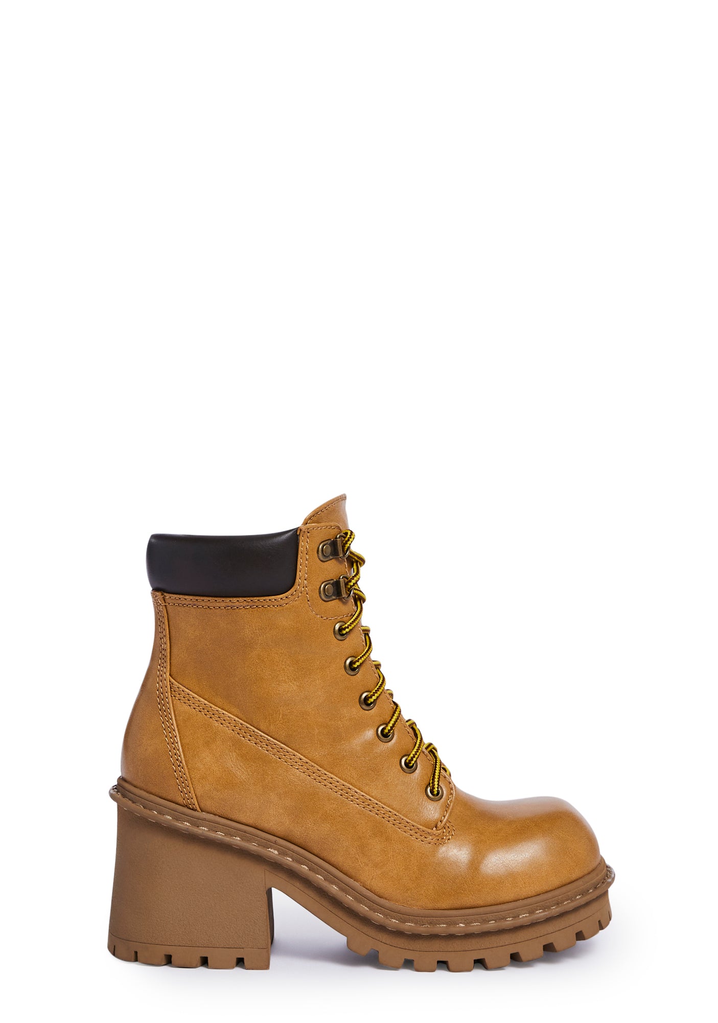 Delias Lace Up Combat Boots Brown Dolls Kill