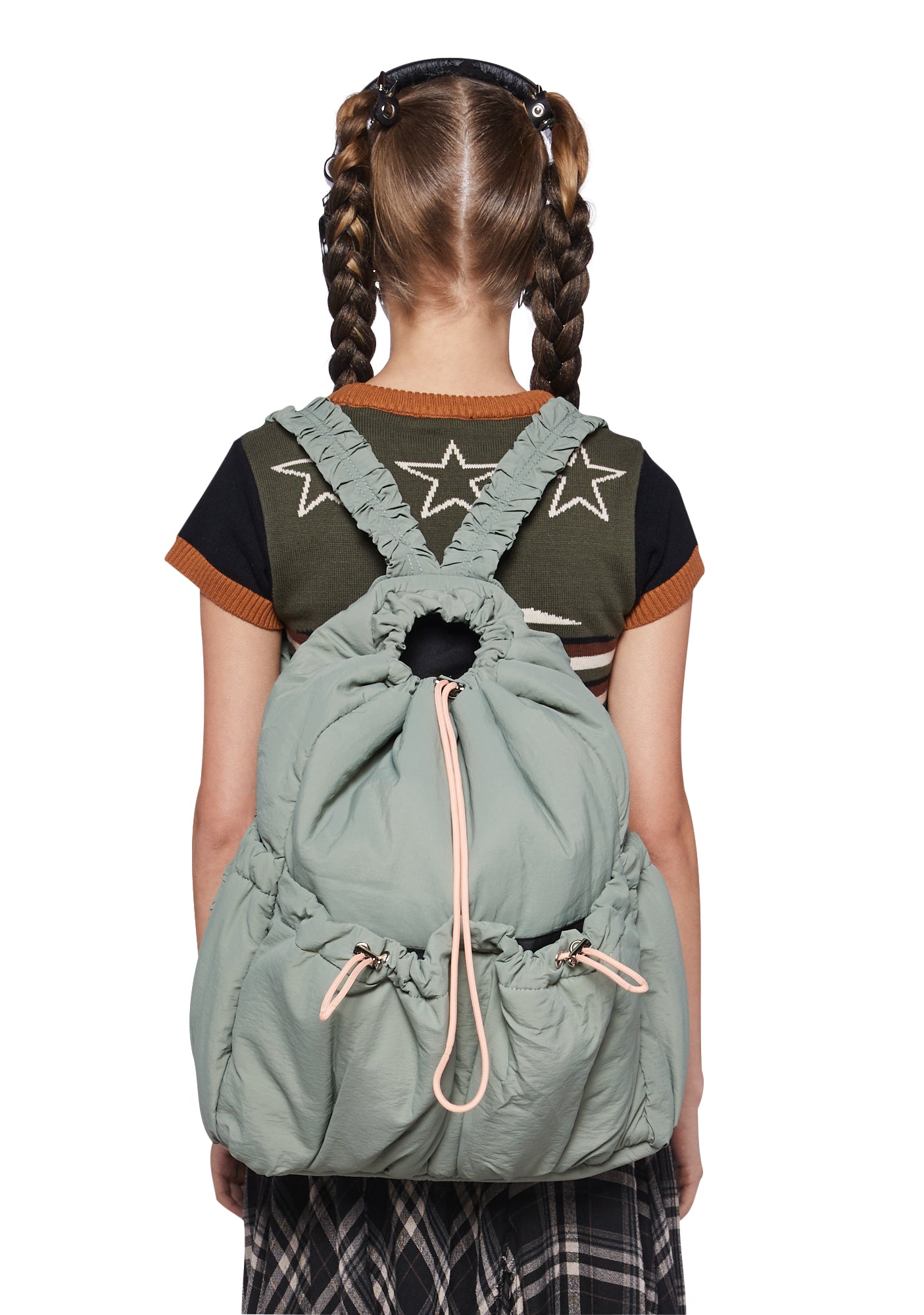 Basic Pleasure Mode Nylon Backpack - Gray – Dolls Kill