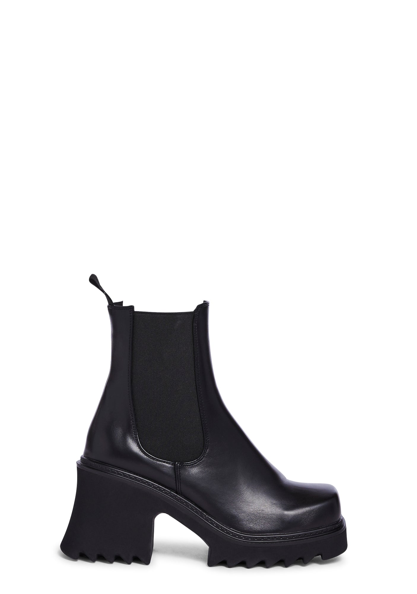 Lamoda Ankle Vegan Leather Boots Black Dolls Kill