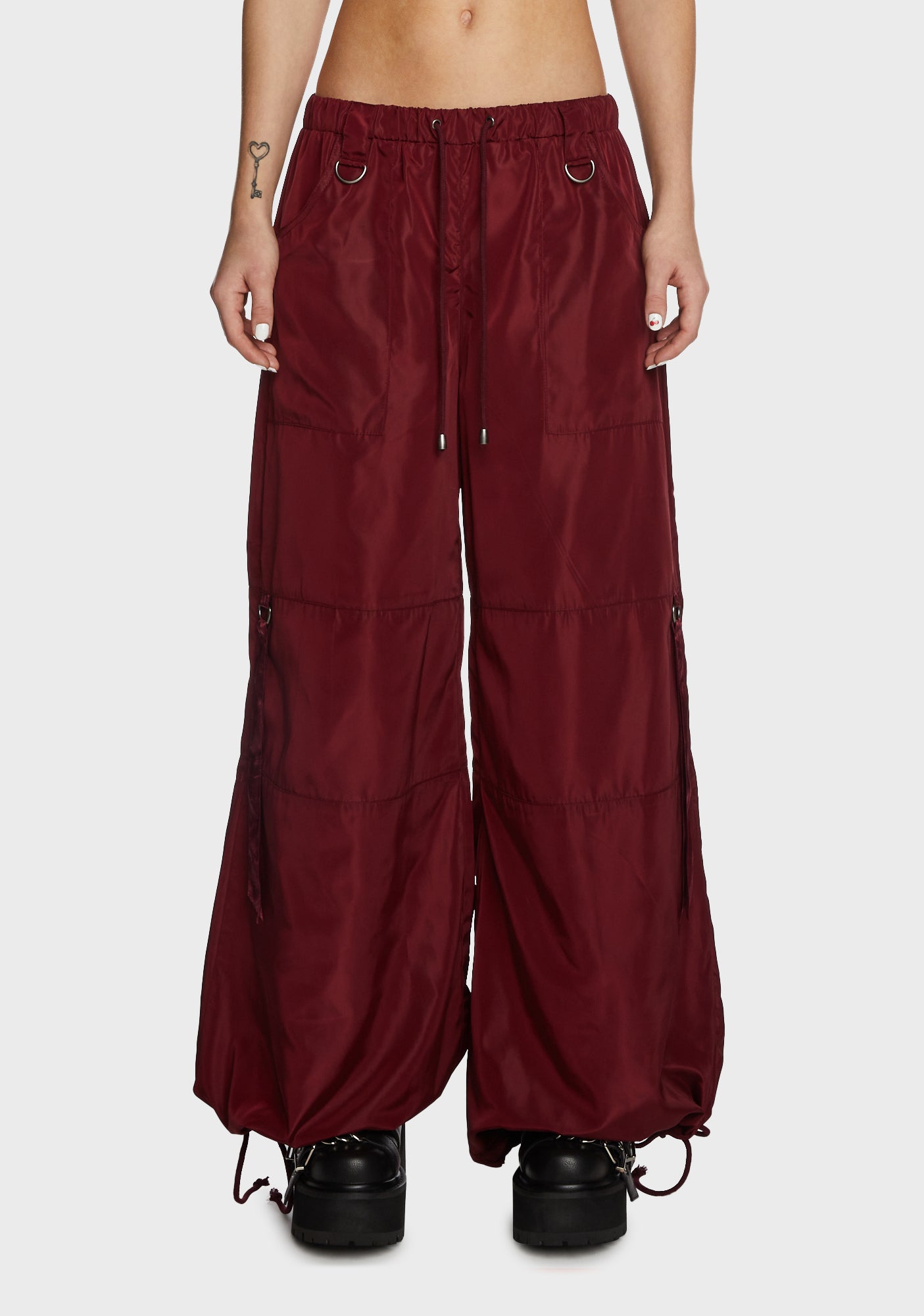 punk pants red