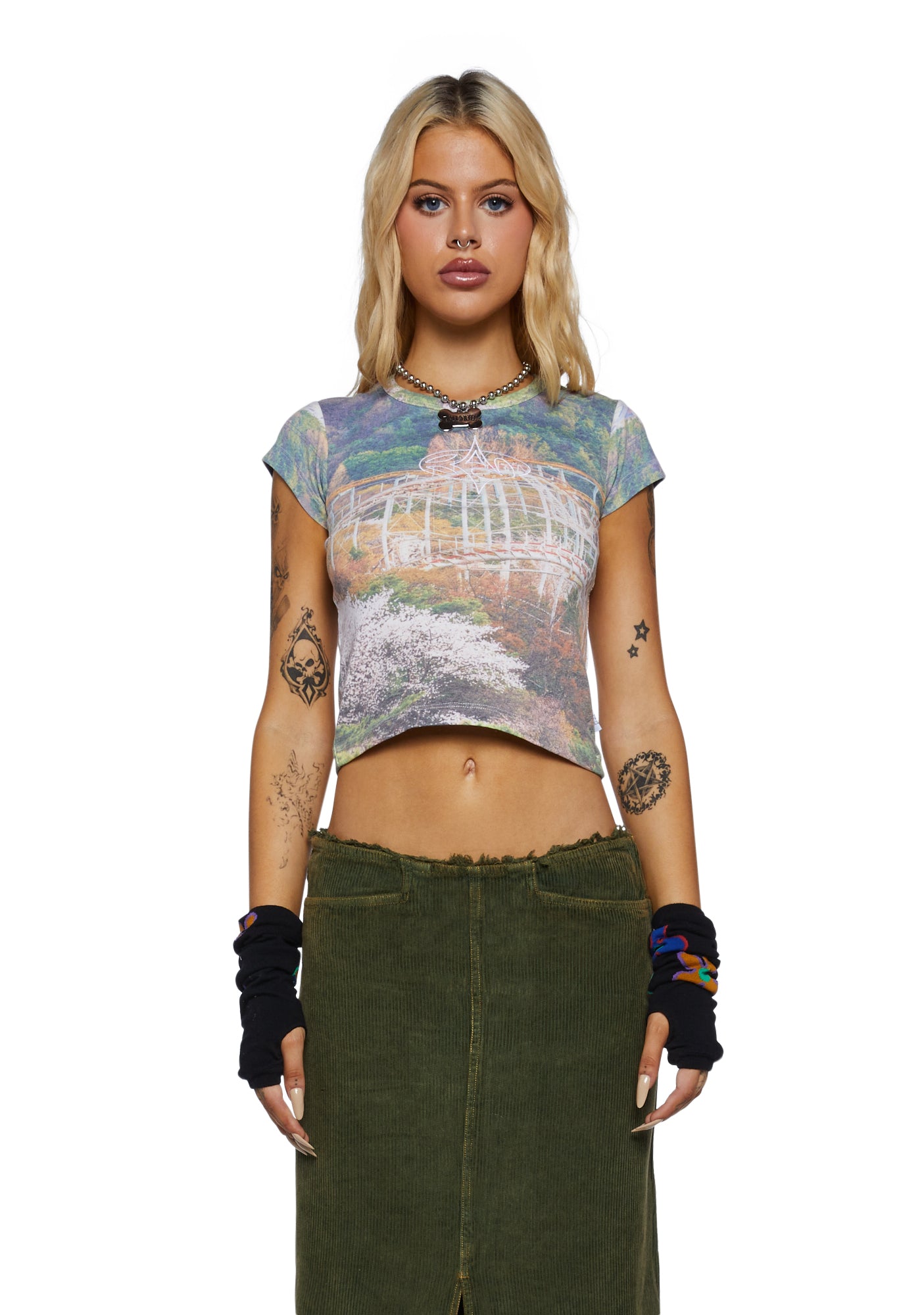 Basic Pleasure Mode Graphic Baby Tee - Multi – Dolls Kill