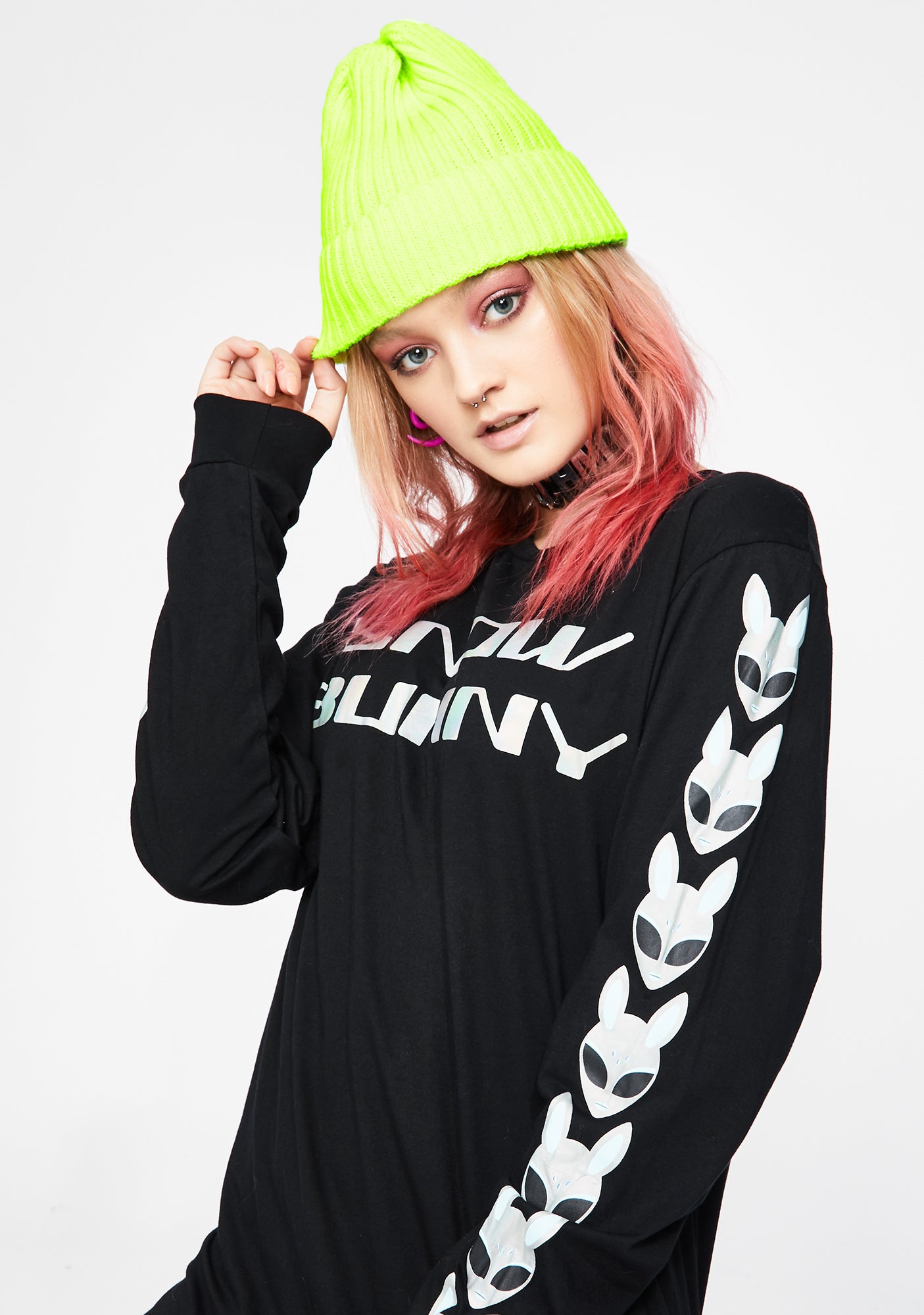 Winter Party Neon Beanie – Dolls Kill