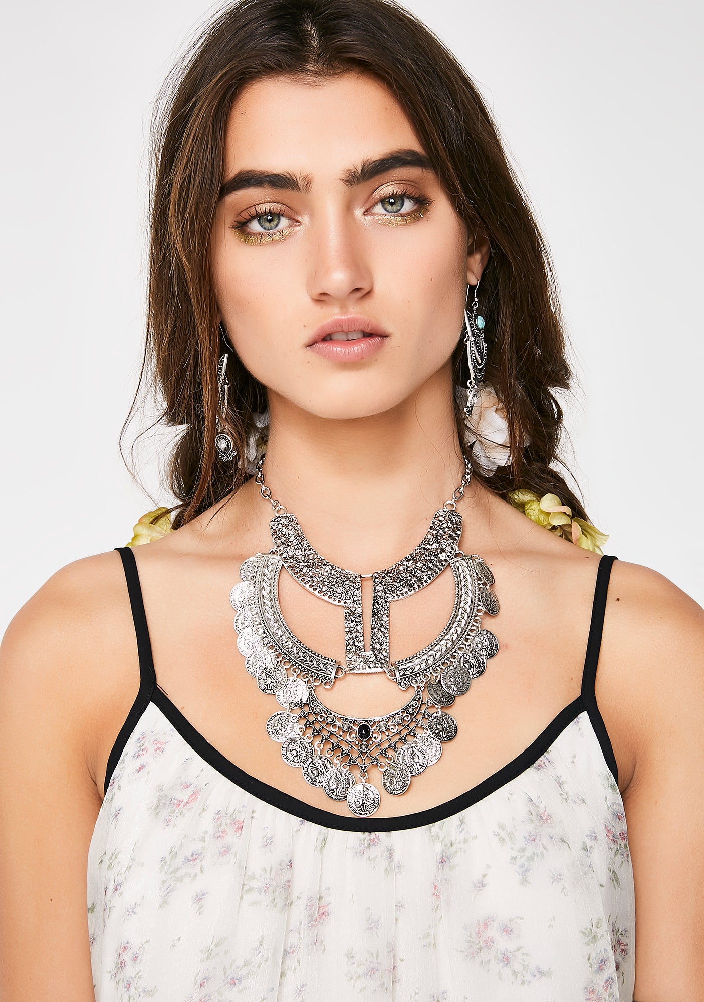 Silver Festival Statement Necklace – Dolls Kill