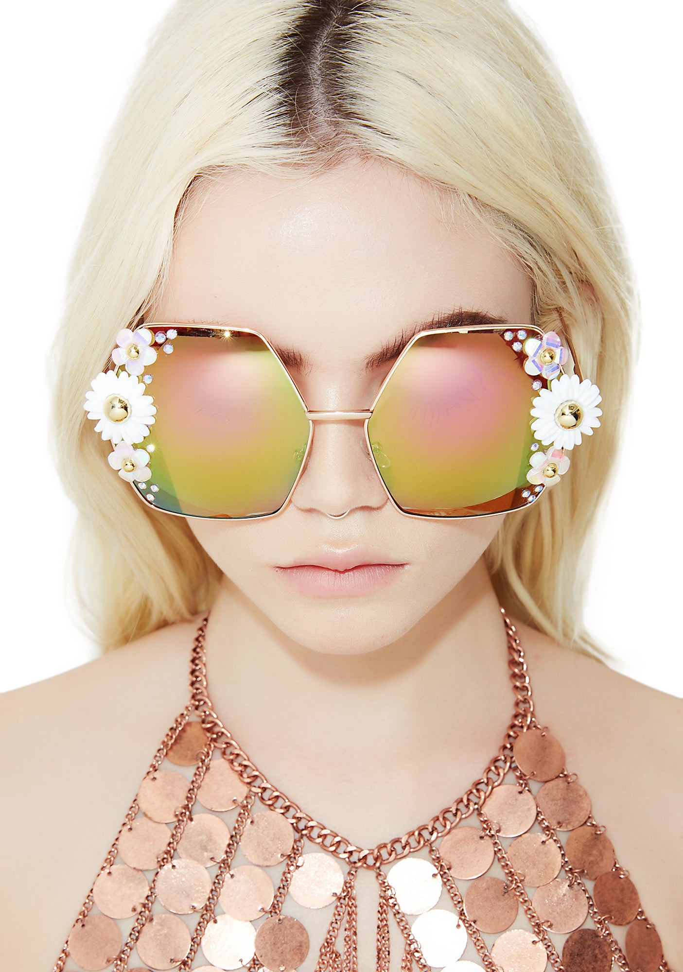 Disco Daisy Super Oversized Frames – Dolls Kill