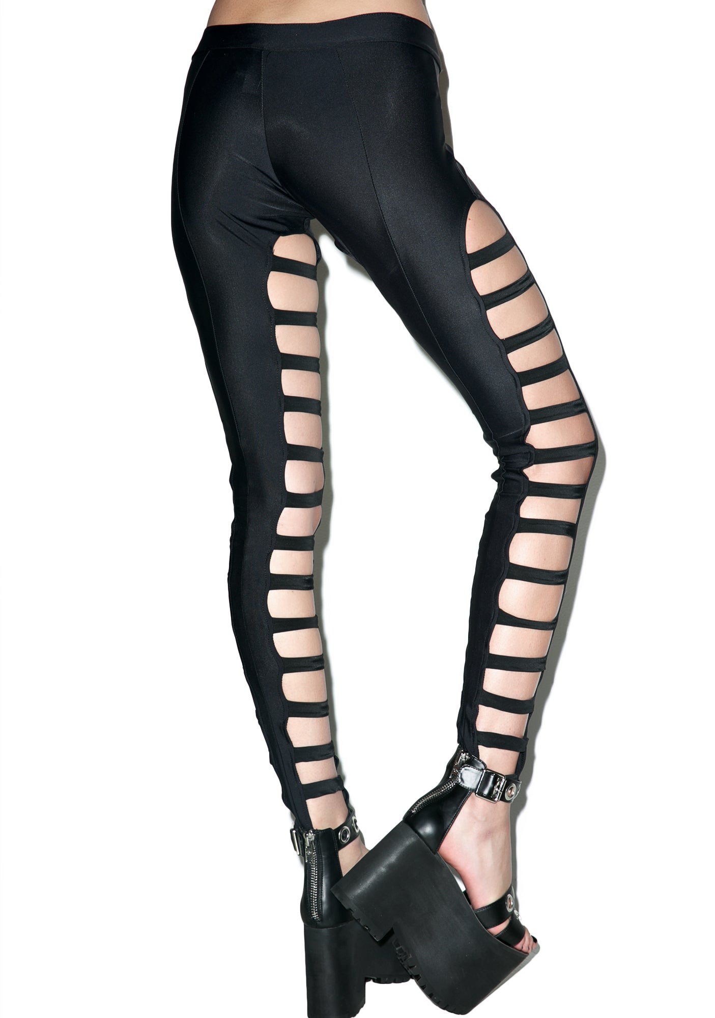 No Enemies Strapped Ladder Pants – Dolls Kill