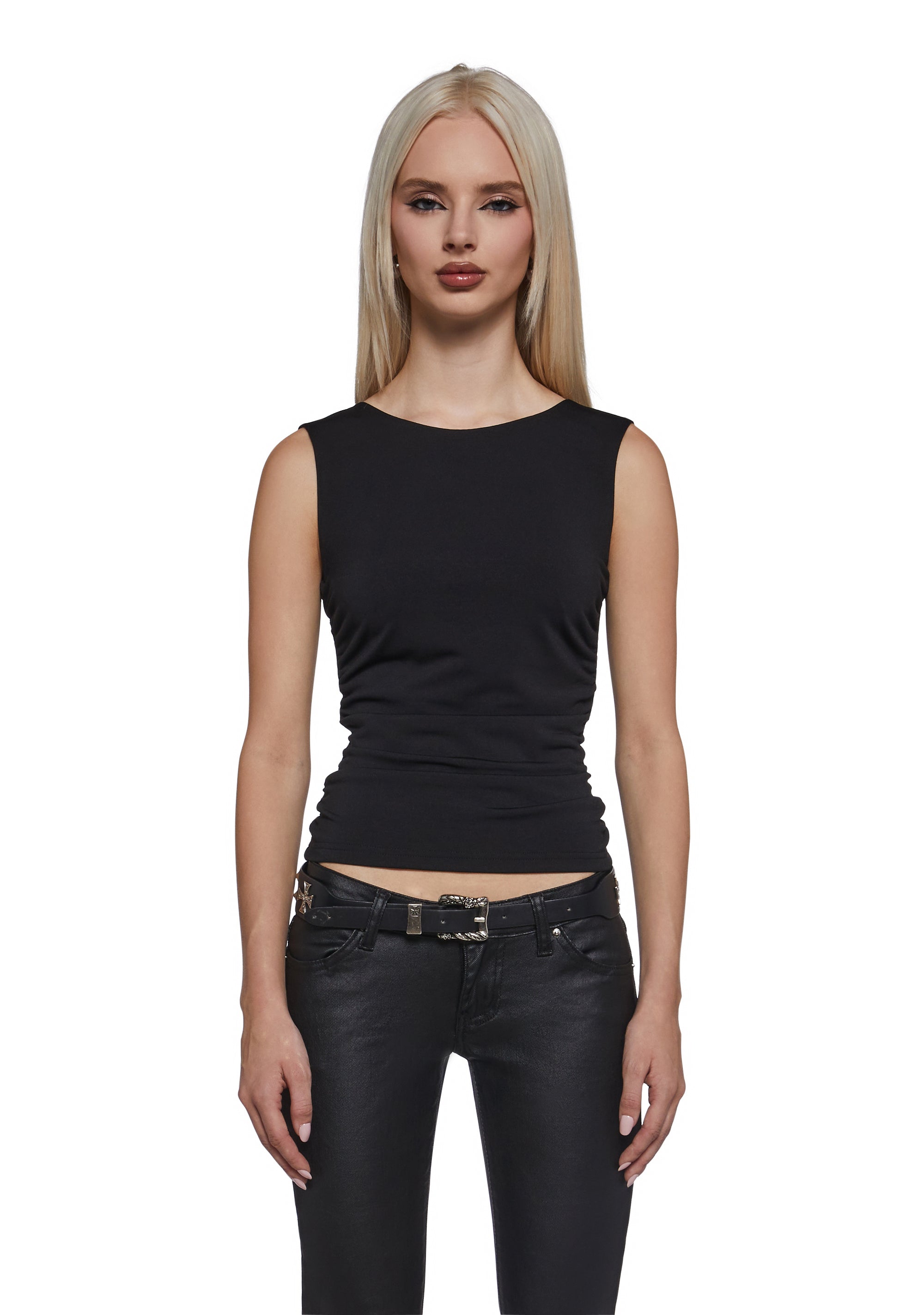 Womens Short Sleeve Top - Black – Dolls Kill