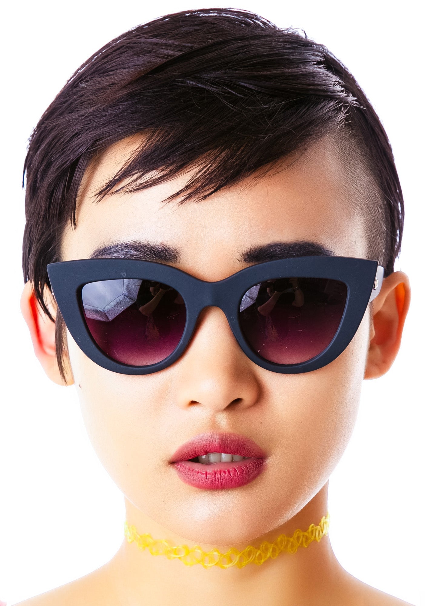 Kitti Sunglasses - Red – Dolls Kill