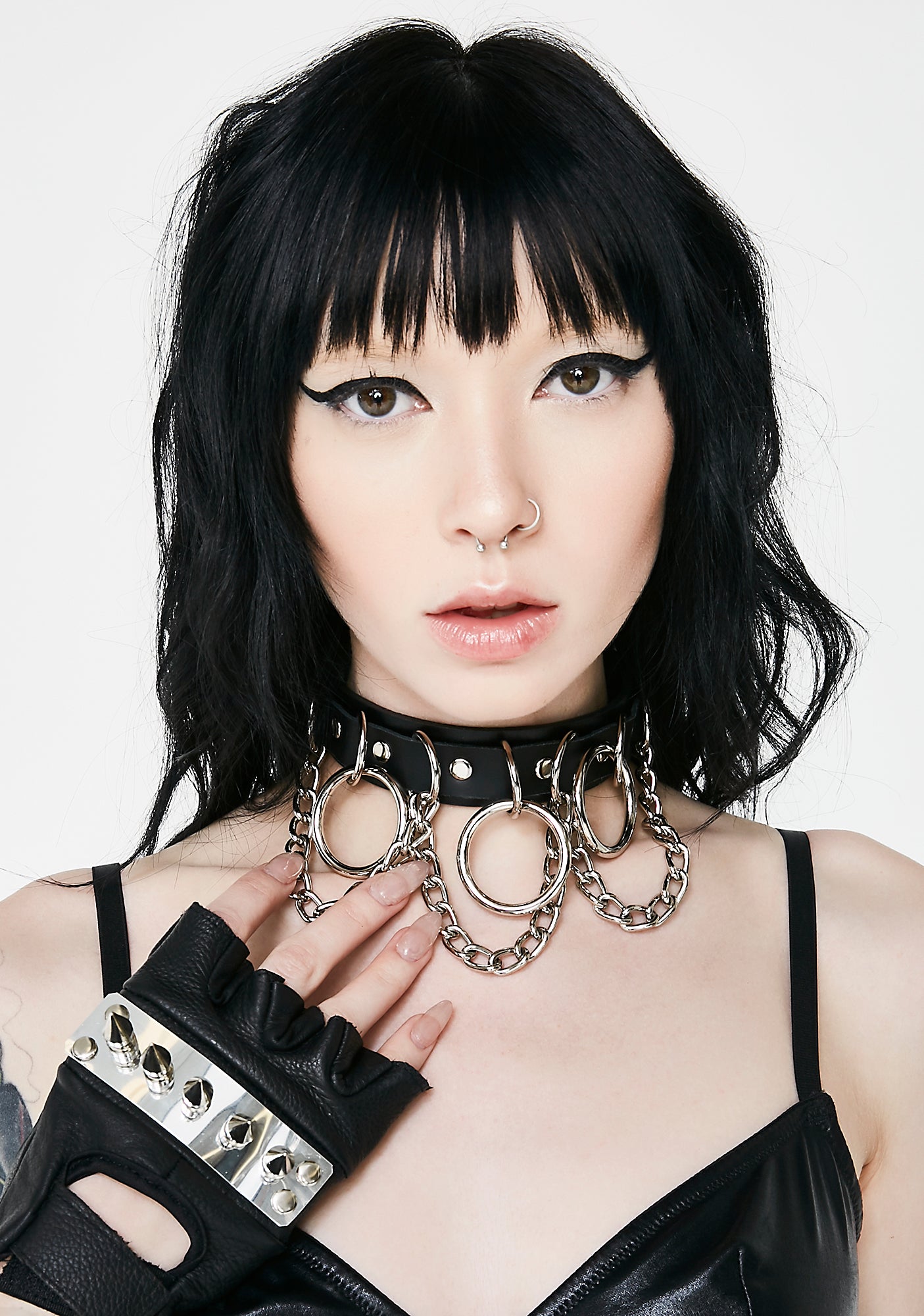 Black O-Ring Chain Choker – Dolls Kill