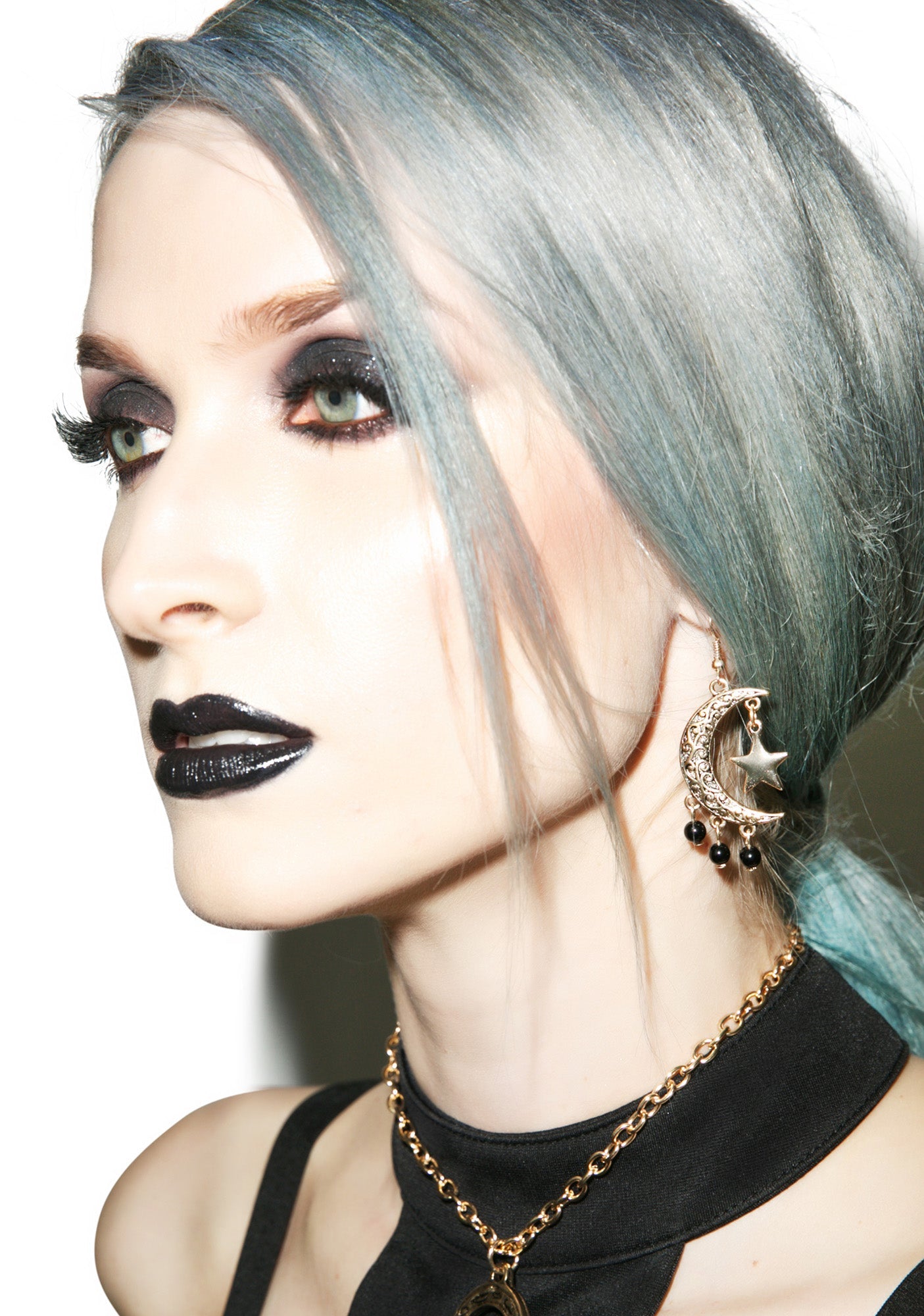 Eternal Moon And Stars Earrings - Silver – Dolls Kill