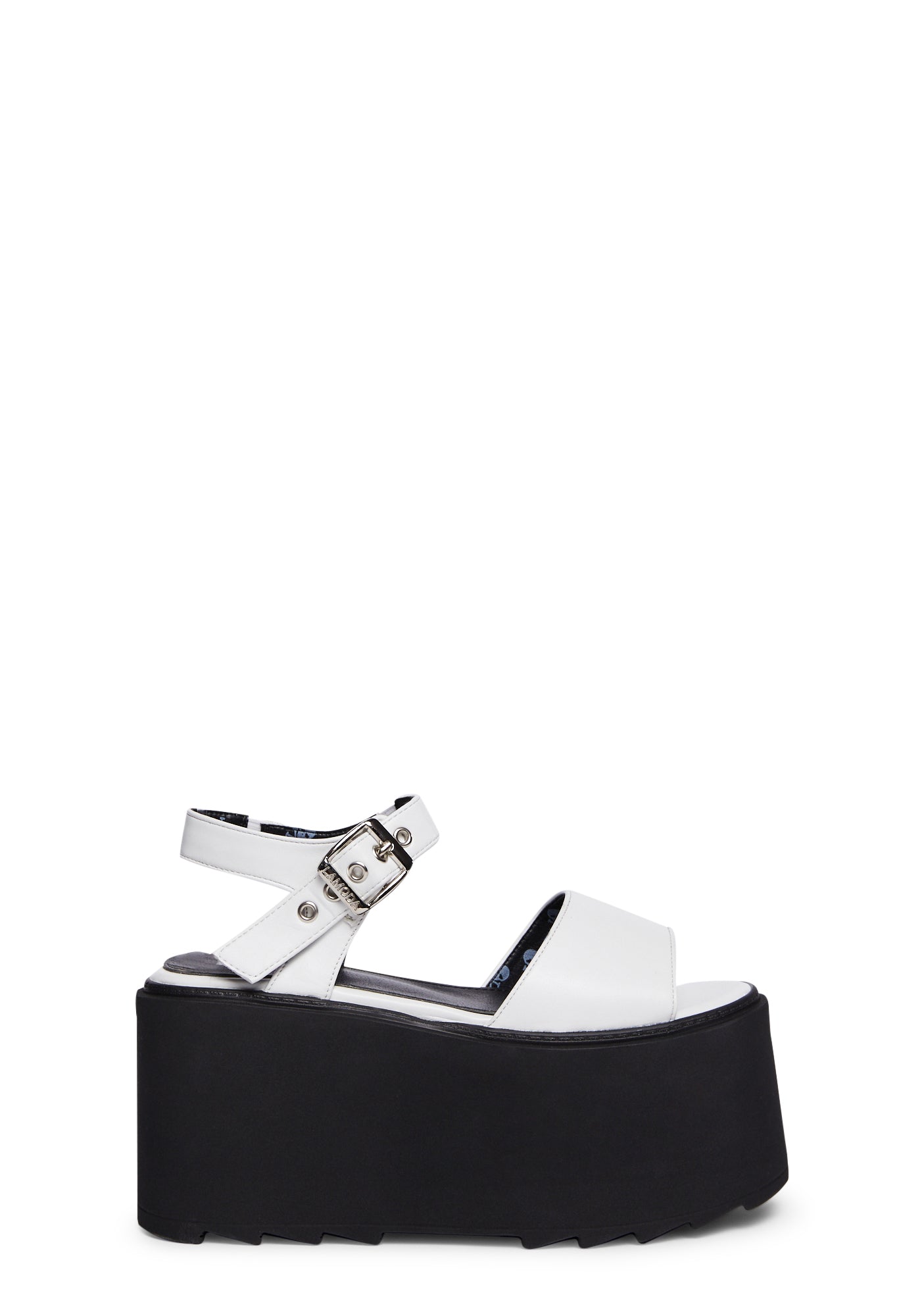 Lamoda Platform Sandals - White – Dolls Kill