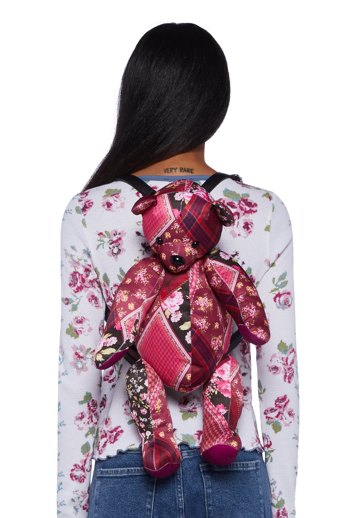 Delia's Patchwork Bear Backpack - Multi – Dolls Kill