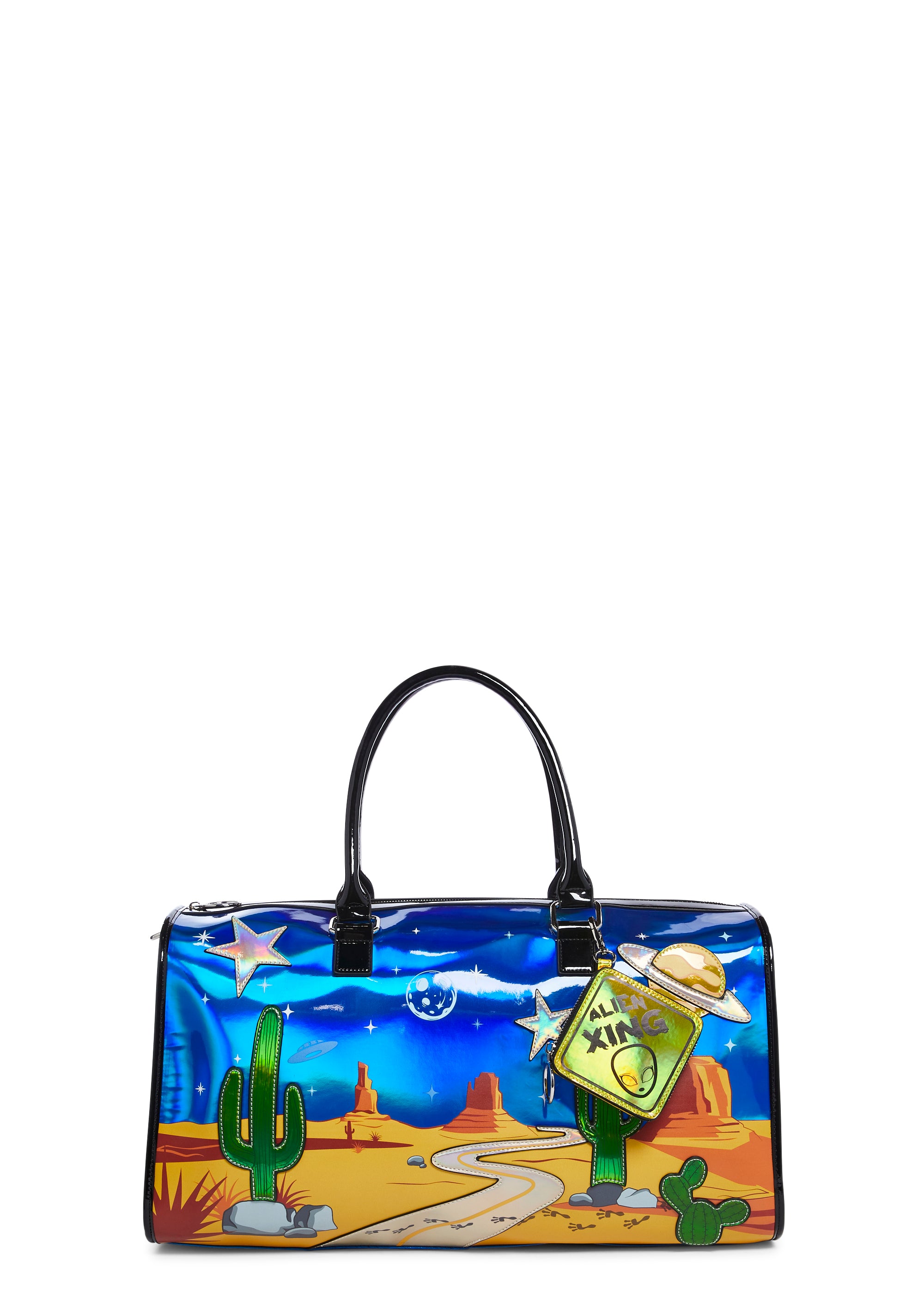 Current Mood Galactic Outer Space Alien Desert Metallic Weekender Bag ...