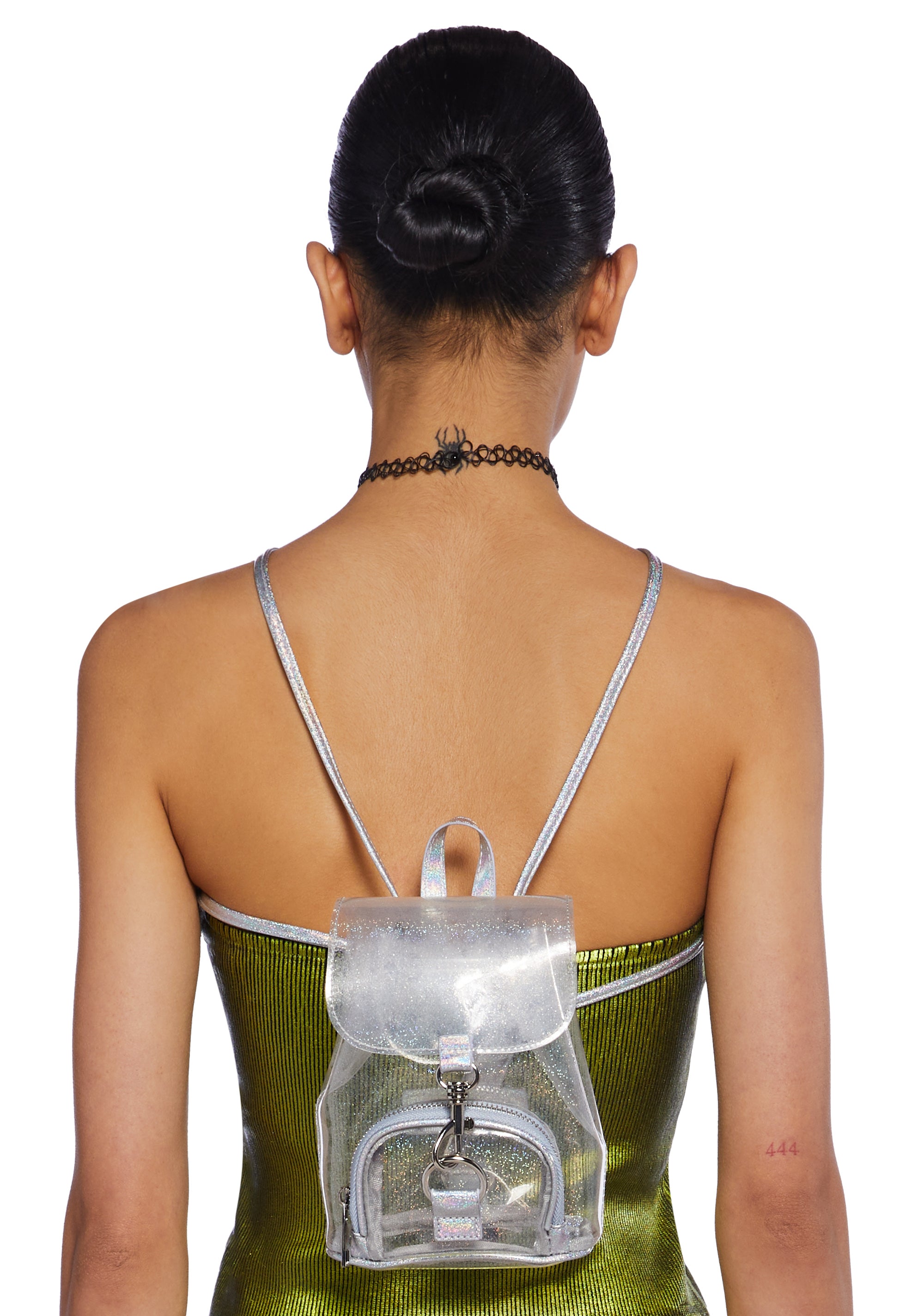 Current Mood Clear Glitter Vinyl Mini Backpack - Multi – Dolls Kill