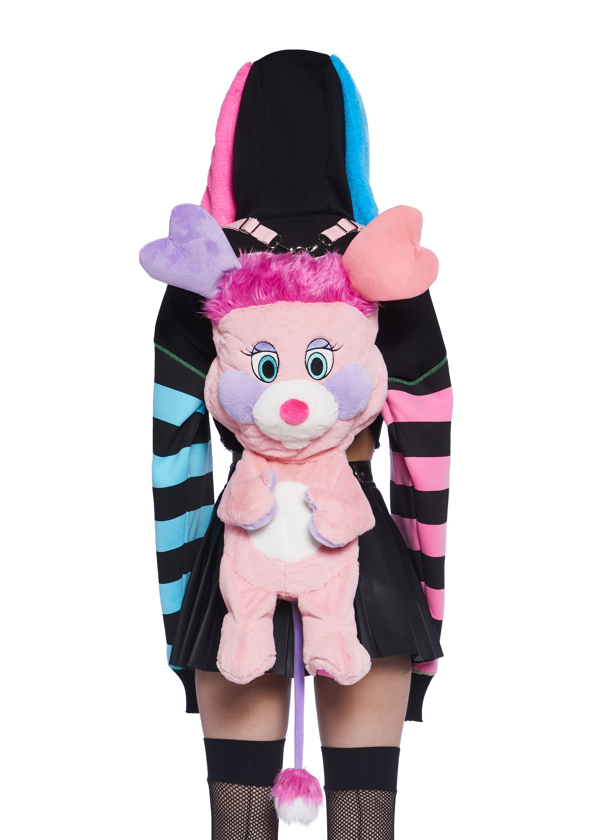 Funk Plus Gas Mask With Long Pink Spikes - Black – Dolls Kill