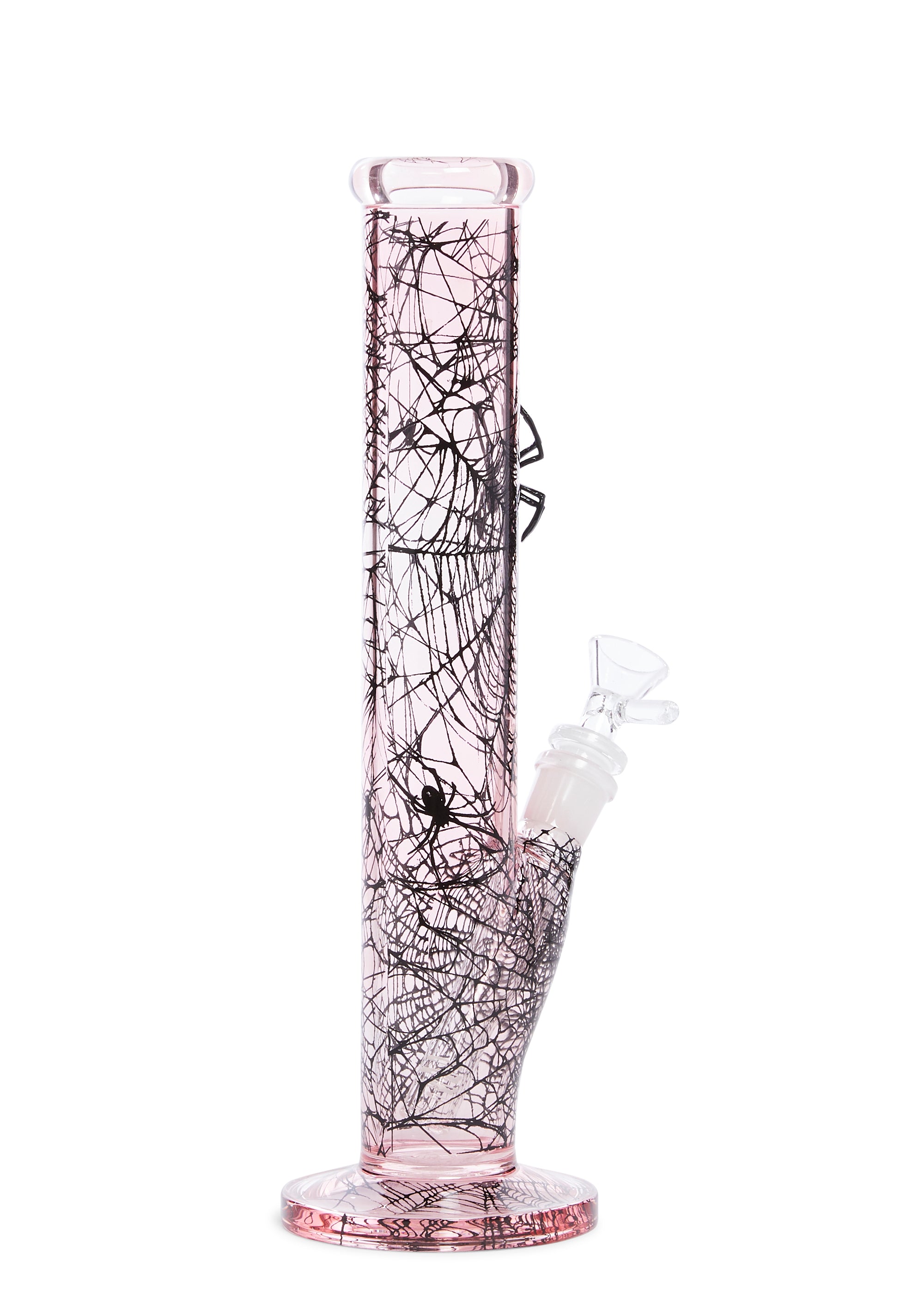 Dolls Home Spider Web Spider Glass Bong - Pink – Dolls Kill