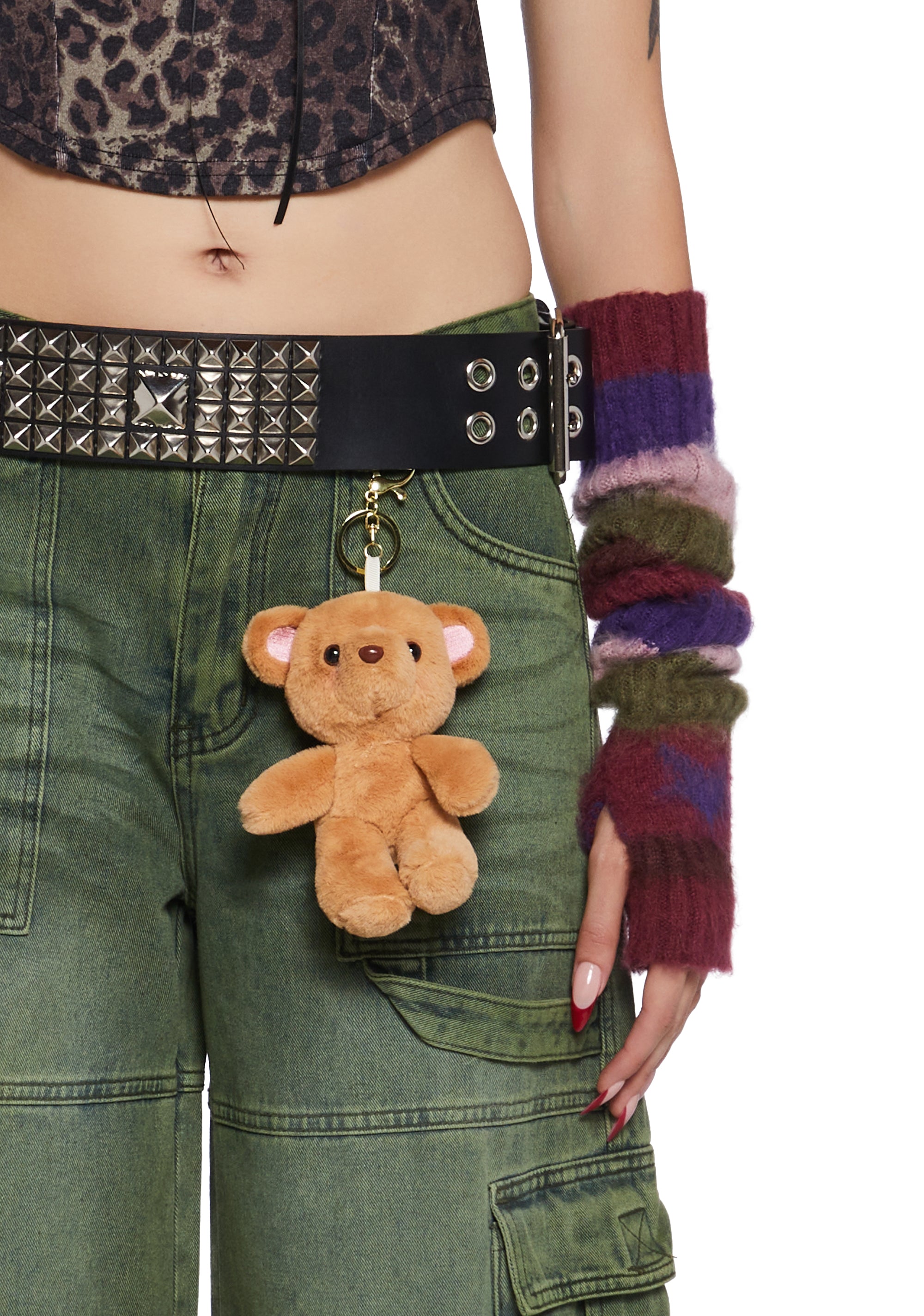 Current Mood Plushie Bear Keychain - Brown – Dolls Kill