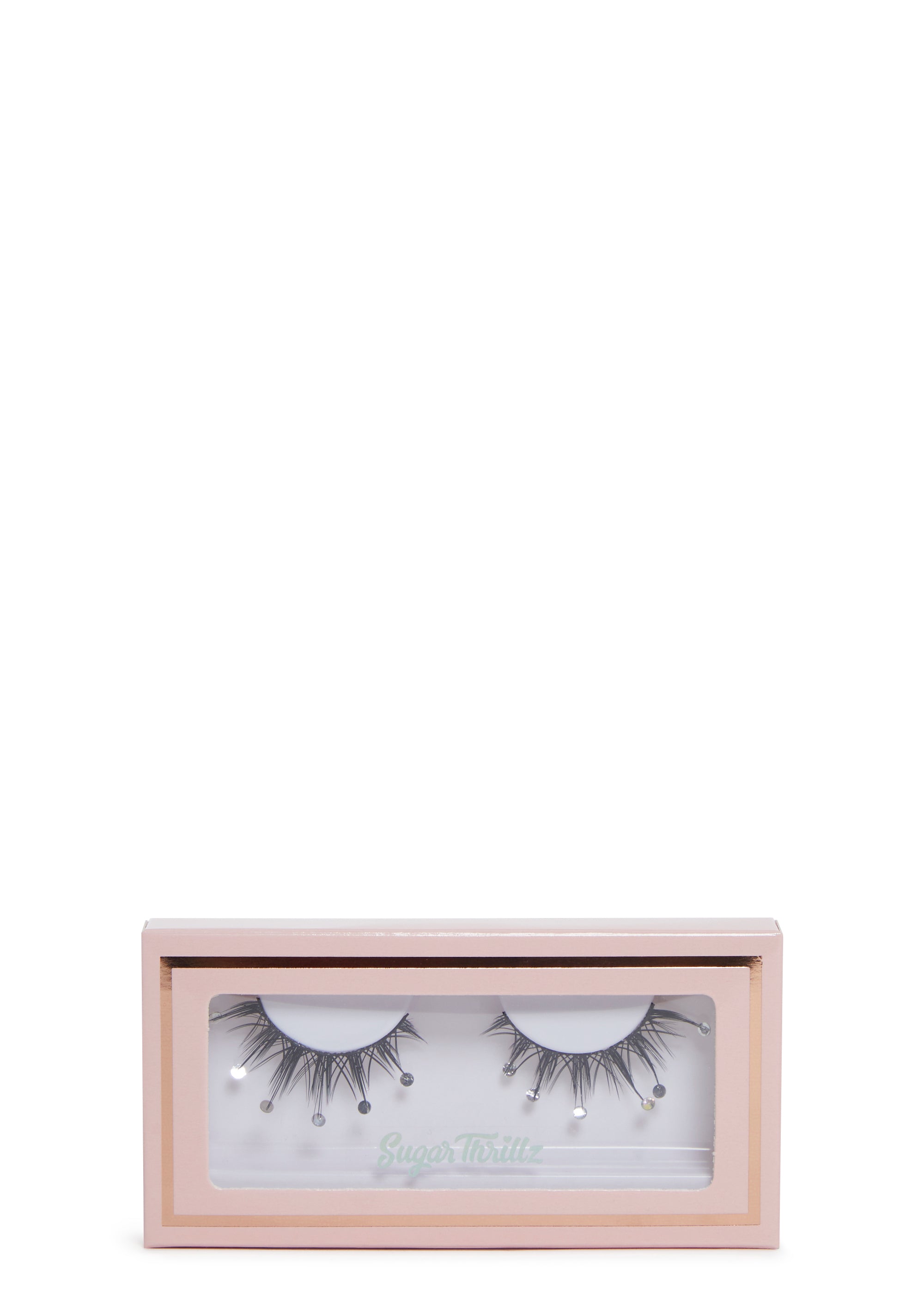 Sugar Thrillz Fake Eyelashes With Gemstones Clowncore - Multi – Dolls Kill