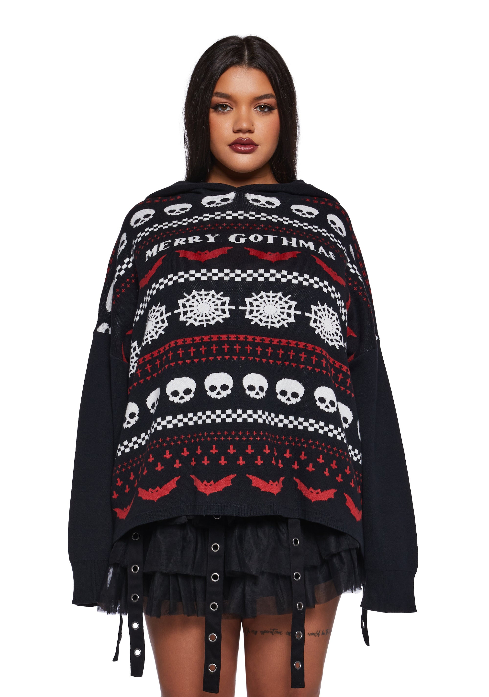 Baddie List Knit Sweater – Dolls Kill