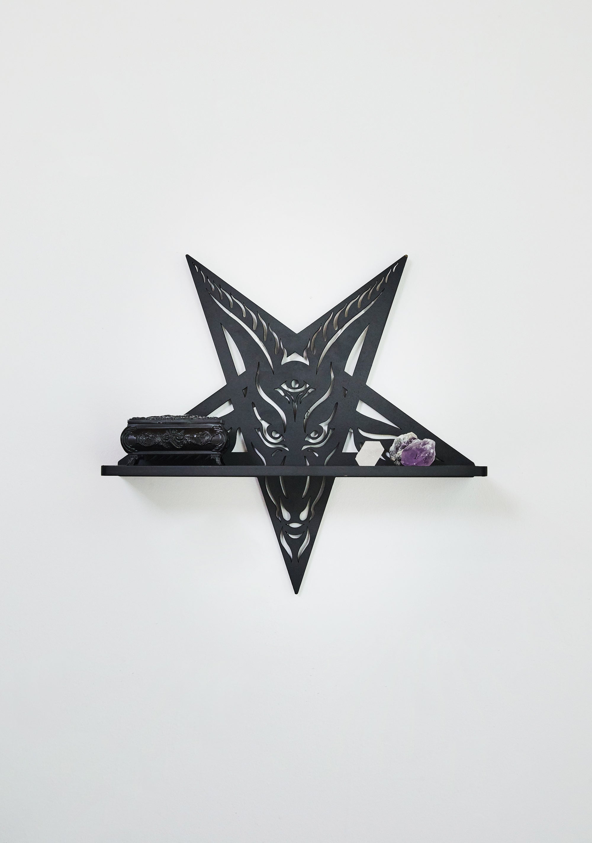 Kreepsville 666 Baphomet Mini Shelf Kit Home Decor - Black – Dolls Kill