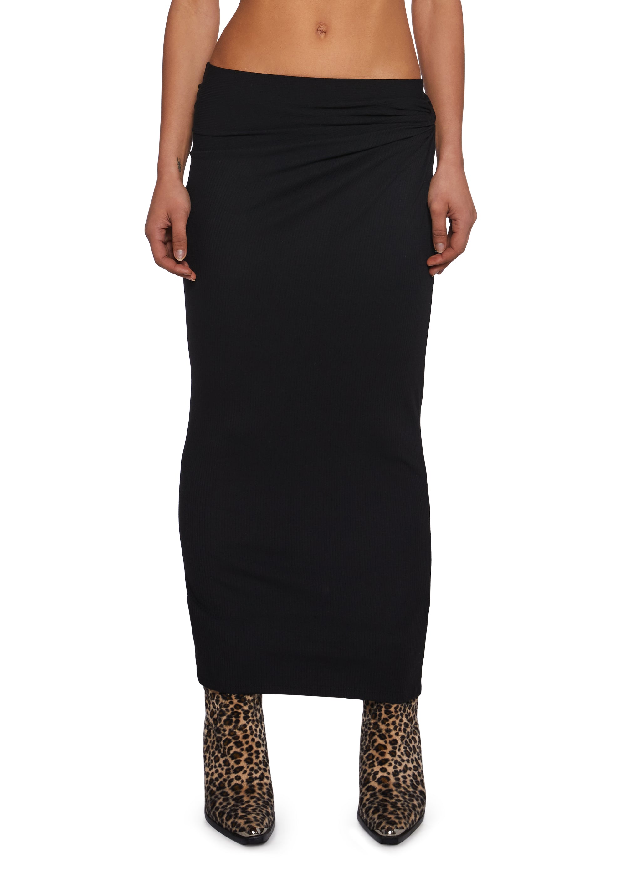 Sexy Form Fitting Ruched Stretchy Ribbed Knit Maxi Dress - Black ...