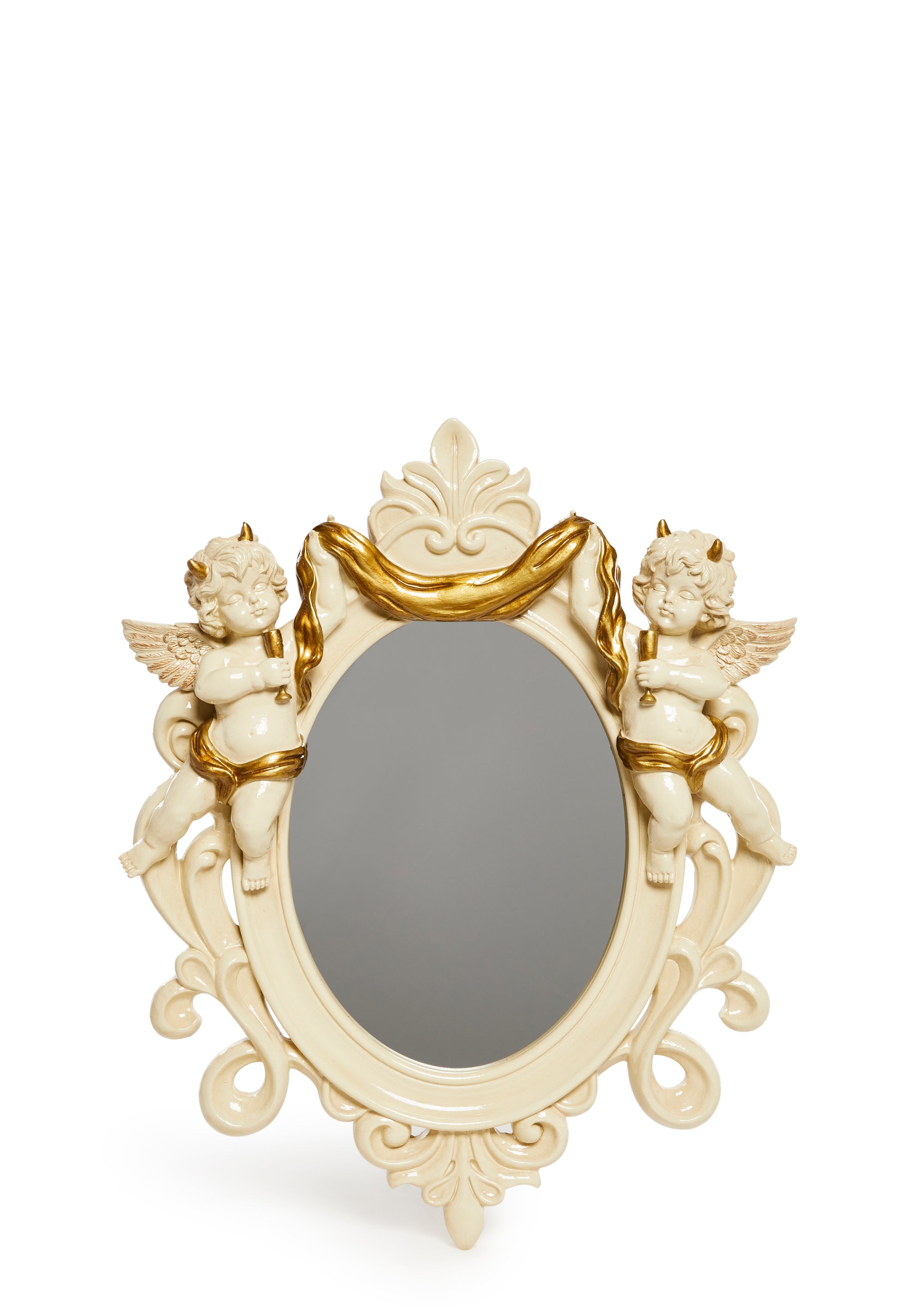 Cherub Wall Oval Mirror Dolls Home - Multi – Dolls Kill