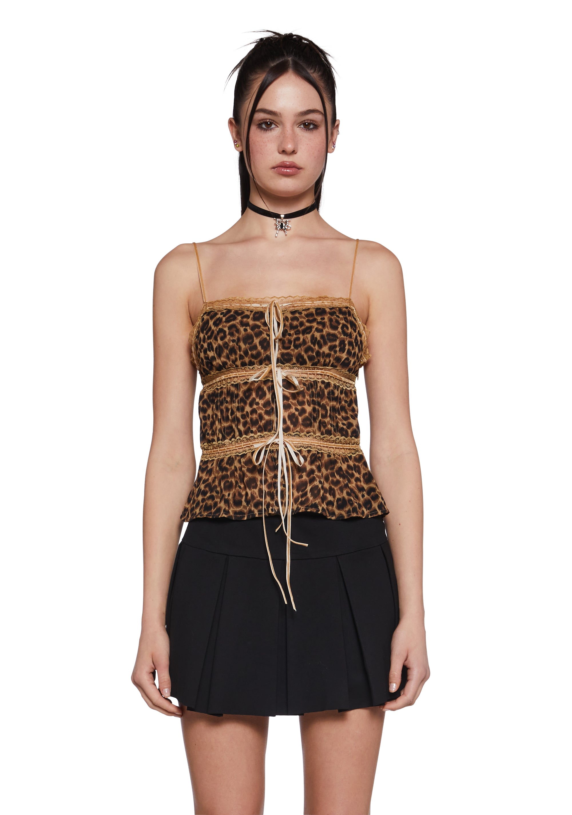 Womens Sexy Leopard Cami Top - Multi – Dolls Kill